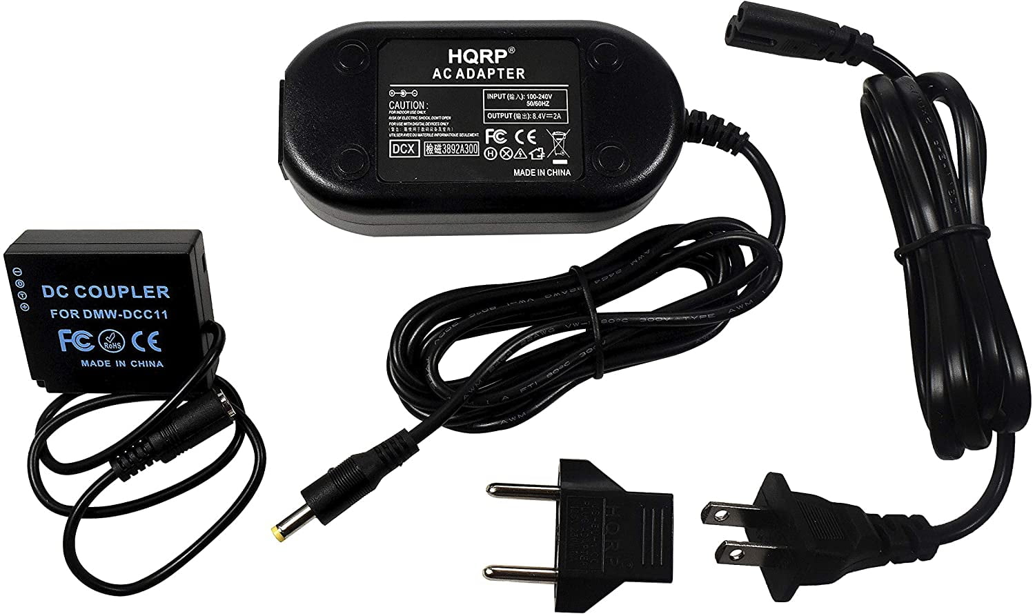 HQRP Kit AC Power Adapter and DC Coupler Compatible with Panasonic ...