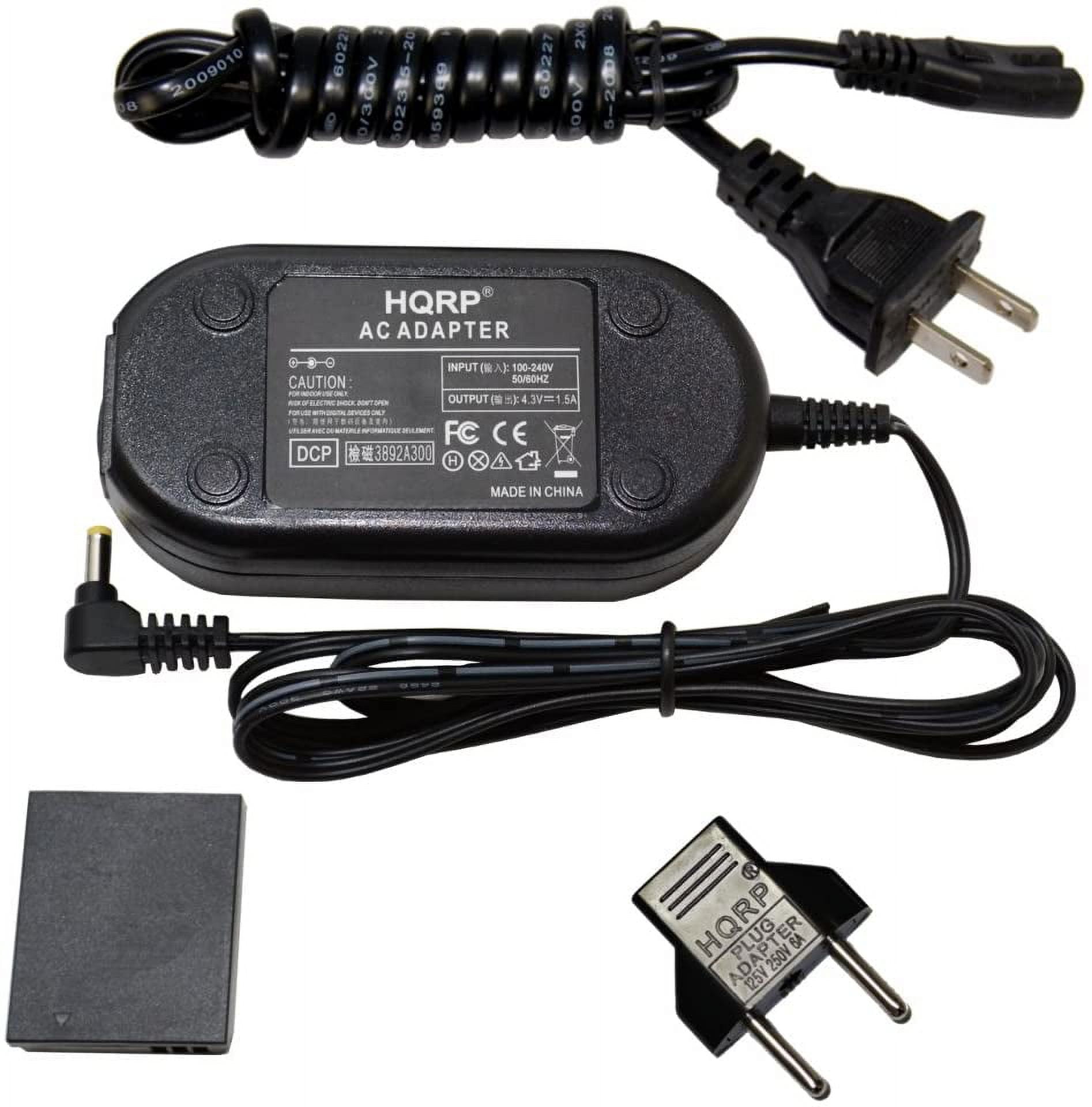 HQRP Kit AC Power Adapter and DC Coupler compatible with Canon ...