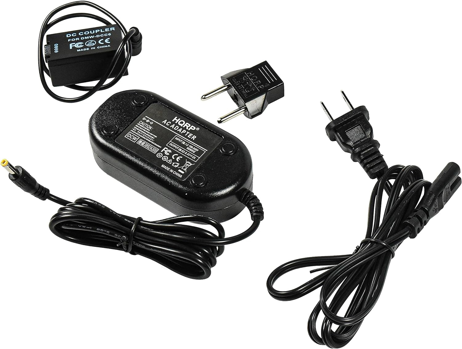 HQRP Kit AC Power Adapter and DC Coupler compatible with Panasonic ...