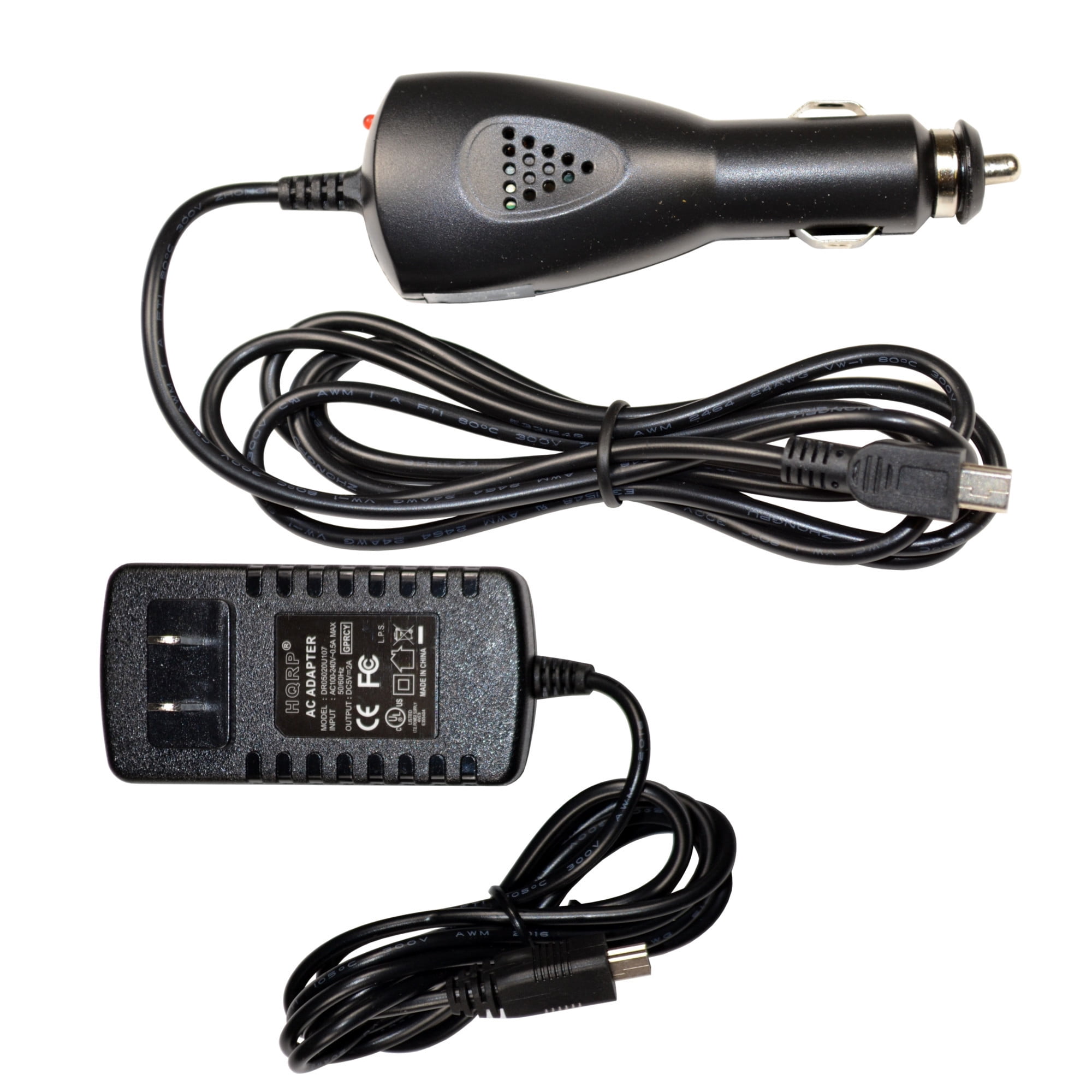 HQRP Kit Car Charger + AC Power Adapter for Rand McNally Good Sam RVND ...