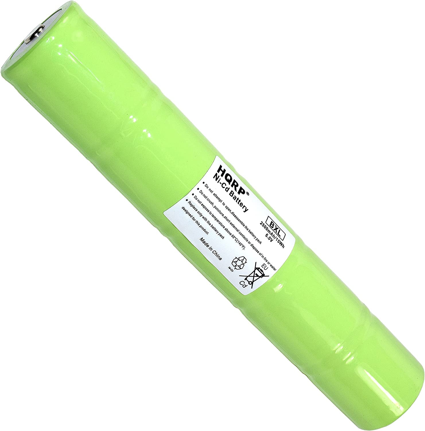 HQRP Ni-Cd 1/2D 6V 2500mAh Rechargeable Battery for Battery Zone BZ20 ...