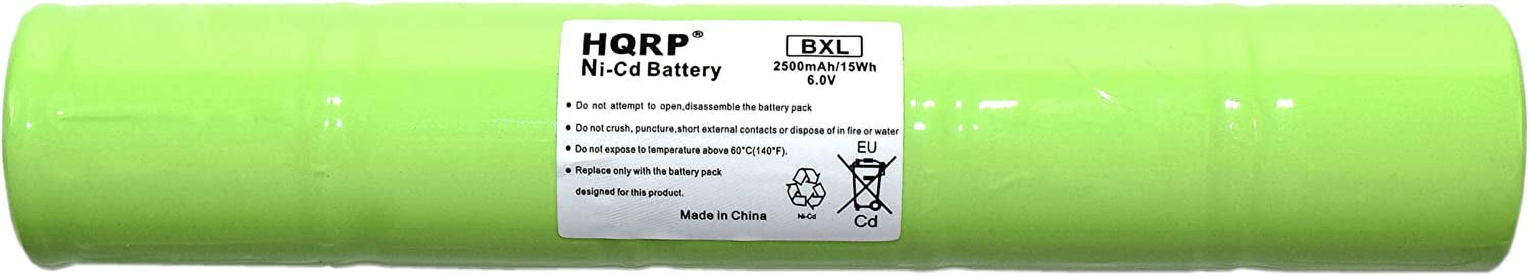 HQRP Ni-Cd 6V 2500mAh Rechargeable Battery for Moltech Power Systems ...