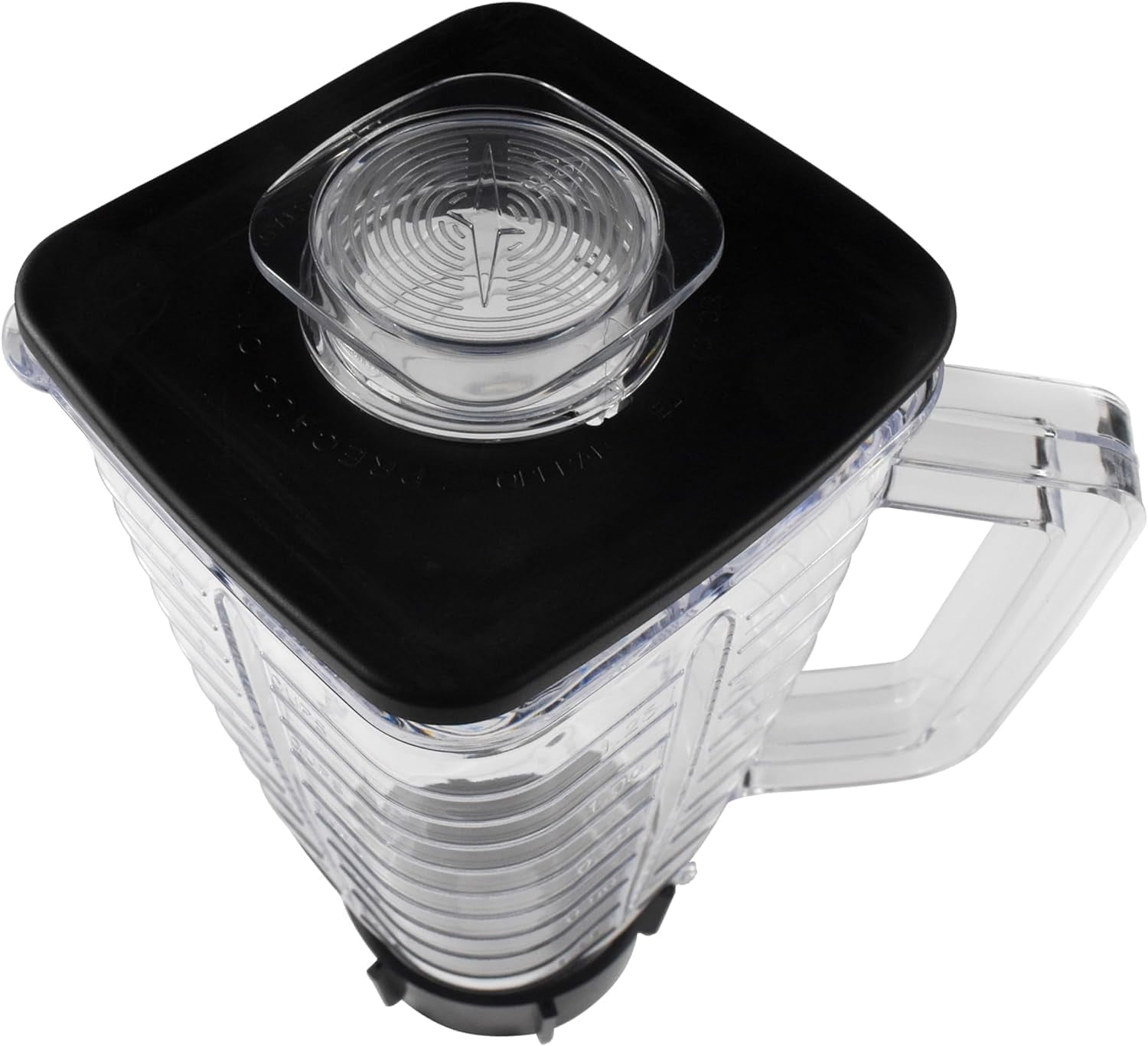 HQRP Plastic Square Replacement Blender Jar Set, 4.5" Top Compatible ...