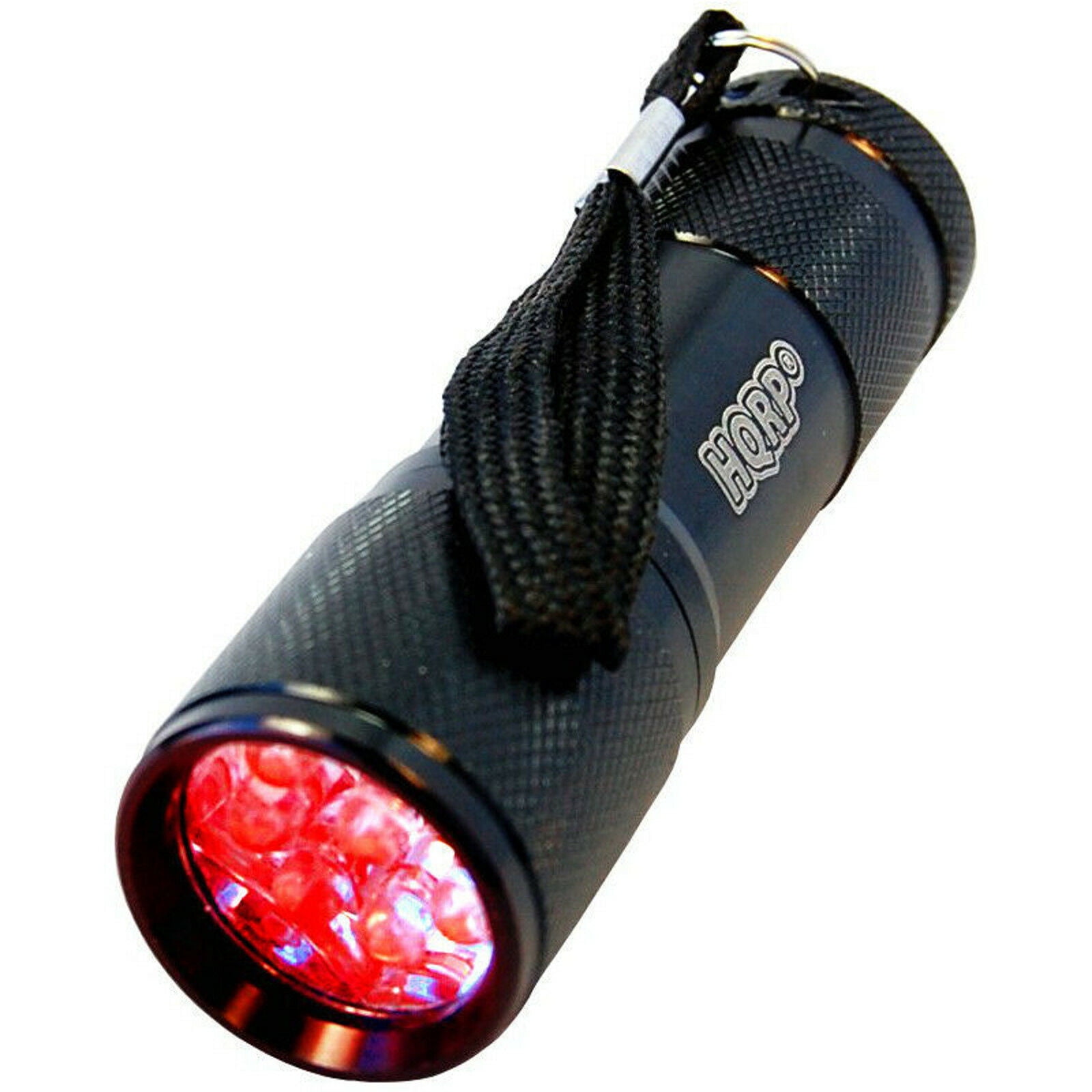 HQRP Portable LED Red Light Flashlight with 9 LEDs for Night Land ...