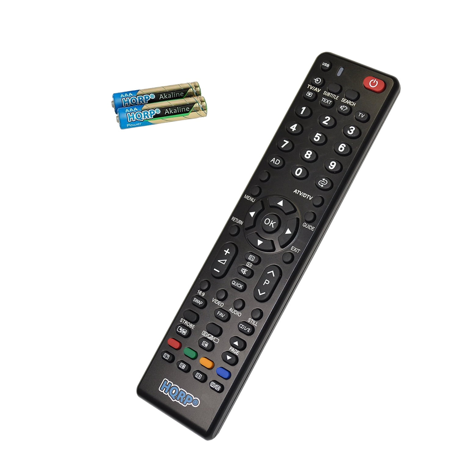 HQRP Remote Control for Toshiba 32L1533DG, 32L1543DG, 32L1544DG ...