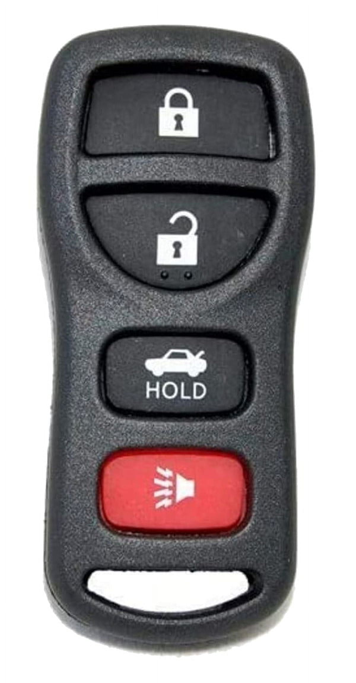 HQRP Remote Key Fob Shell Case Keyless Entry w/ 4 Buttons works with ...
