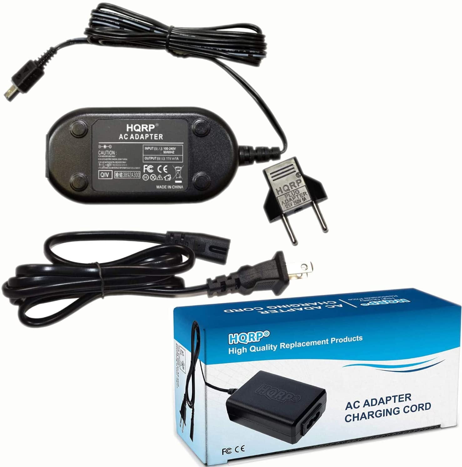 HQRP Replacement AC Adapter / Charger for JVC GZ-MG365 / GZMG365, GZ ...