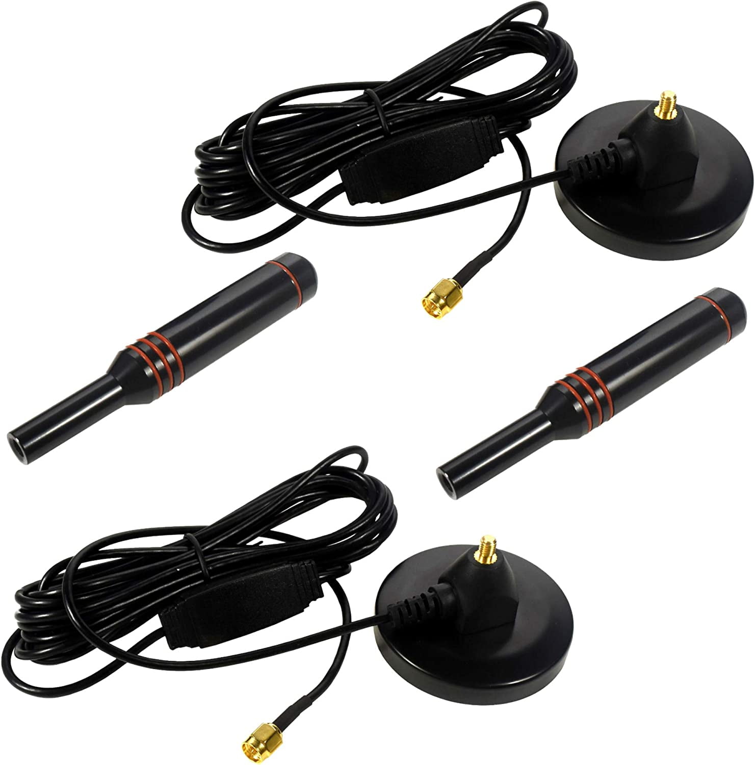 HQRP SET: 2 PCS Powerful 20dB Gain Digital Freeview Antenna Aerial with ...