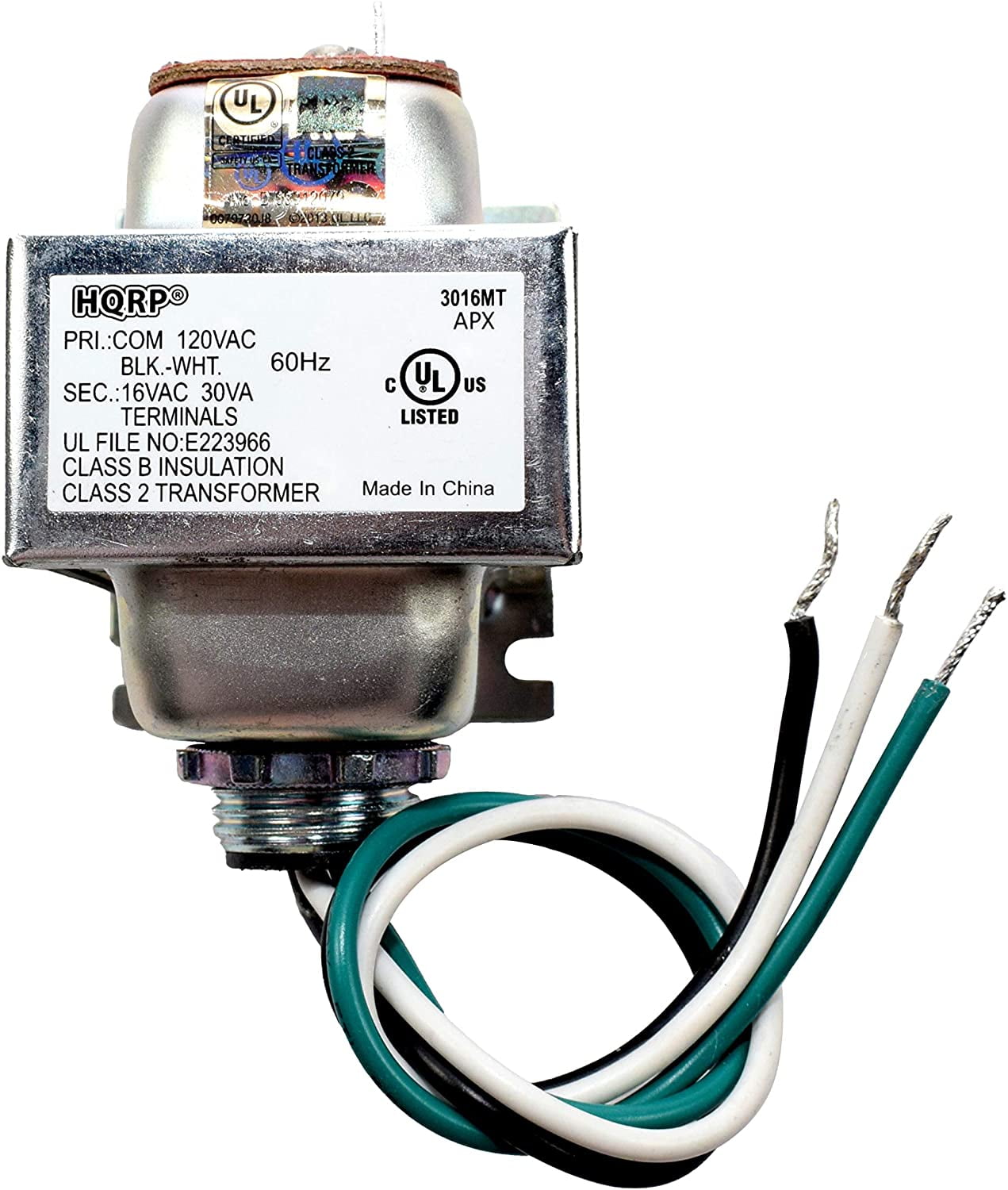 HQRP Transformer Primary 120V, Secondary 16V Compatible with Nutone ...