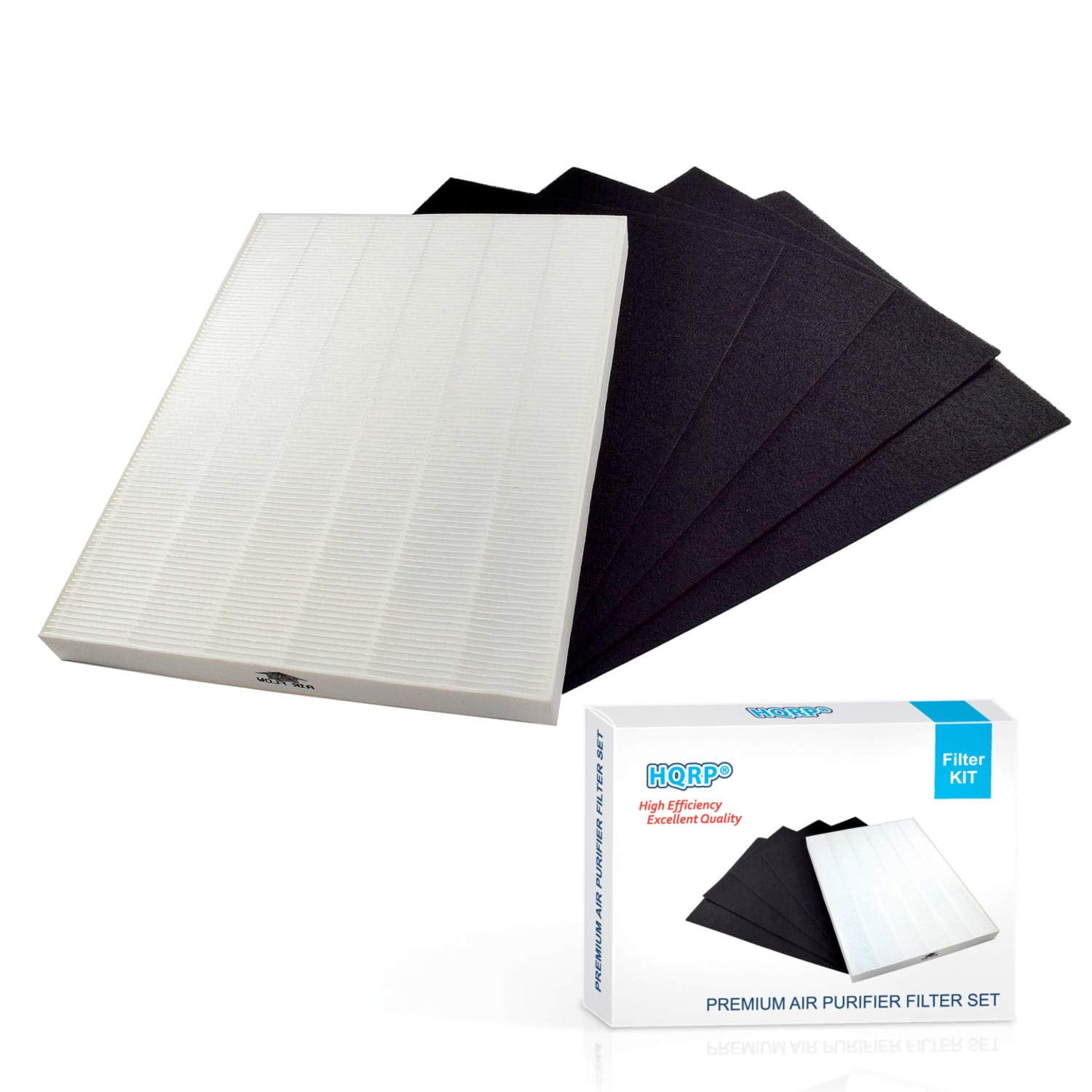 HQRP True HEPA + 4 Carbon Filter Set for Fellowes Aeramax 290 / 300 ...