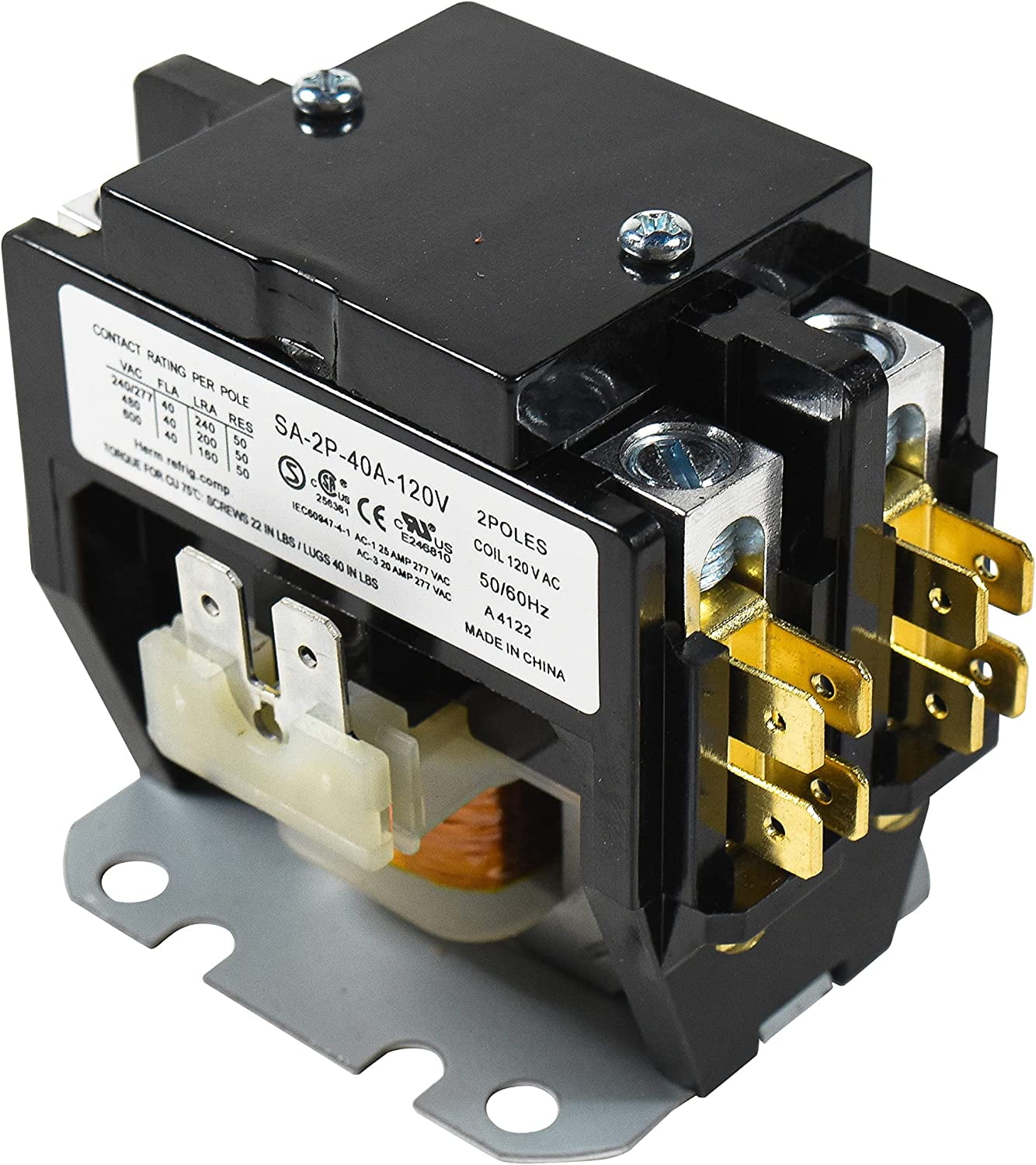 HQRP Two Pole / 2-Pole 40 Amp Coil 120-Volt AC Heavy Duty Lighting ...