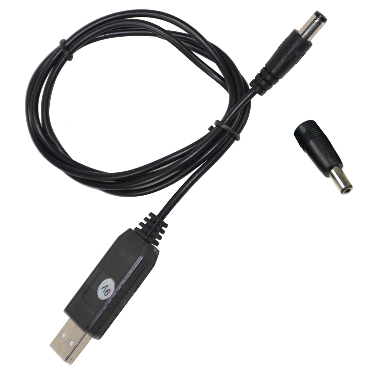 HQRP USB to DC 9V 2A 5.5x2.5 Barrel Plug Connector -C+ Cable Cord Lead ...