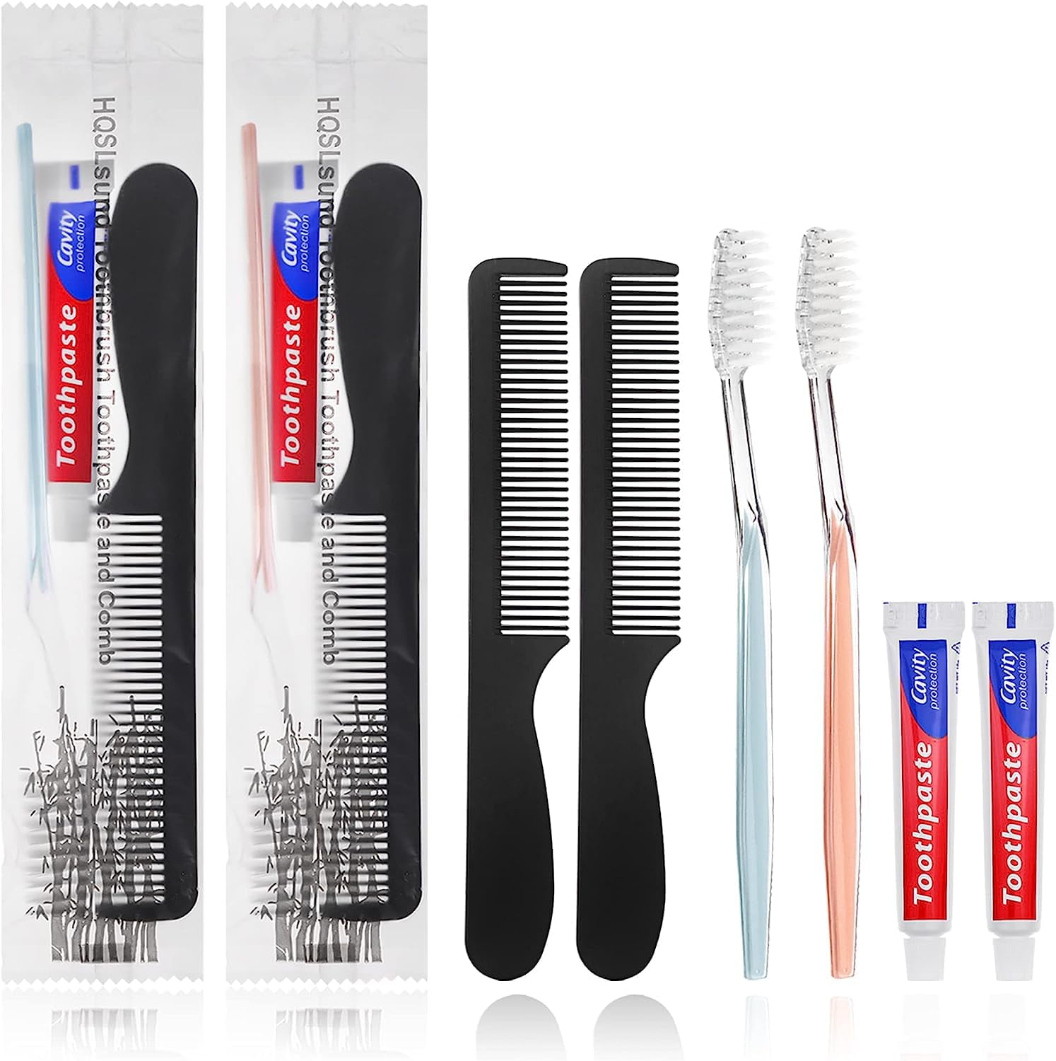 HQSLsund 30 Pack Disposable Toothbrushes with Toothpaste and Comb ... HQSLsund 30 Pack Disposable Toothbrushes with Toothpaste and Comb ...