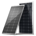 HQST Bifacial 100W 12V Solar Panel, 9BB Monocrystalline, IP68 - Walmart.com