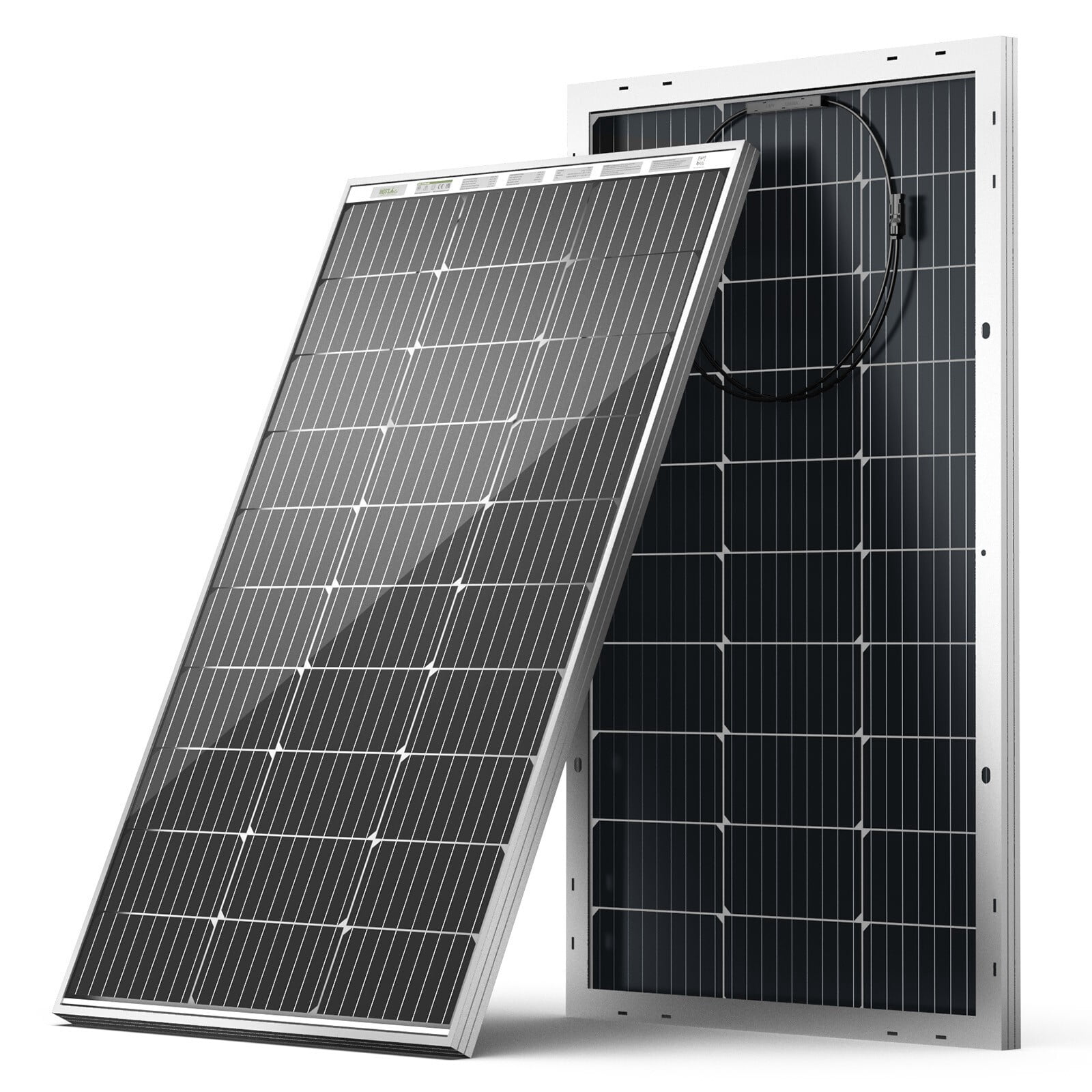 HQST Bifacial 100w 12v 9BB Monocrystalline Solar panel for Battery ...