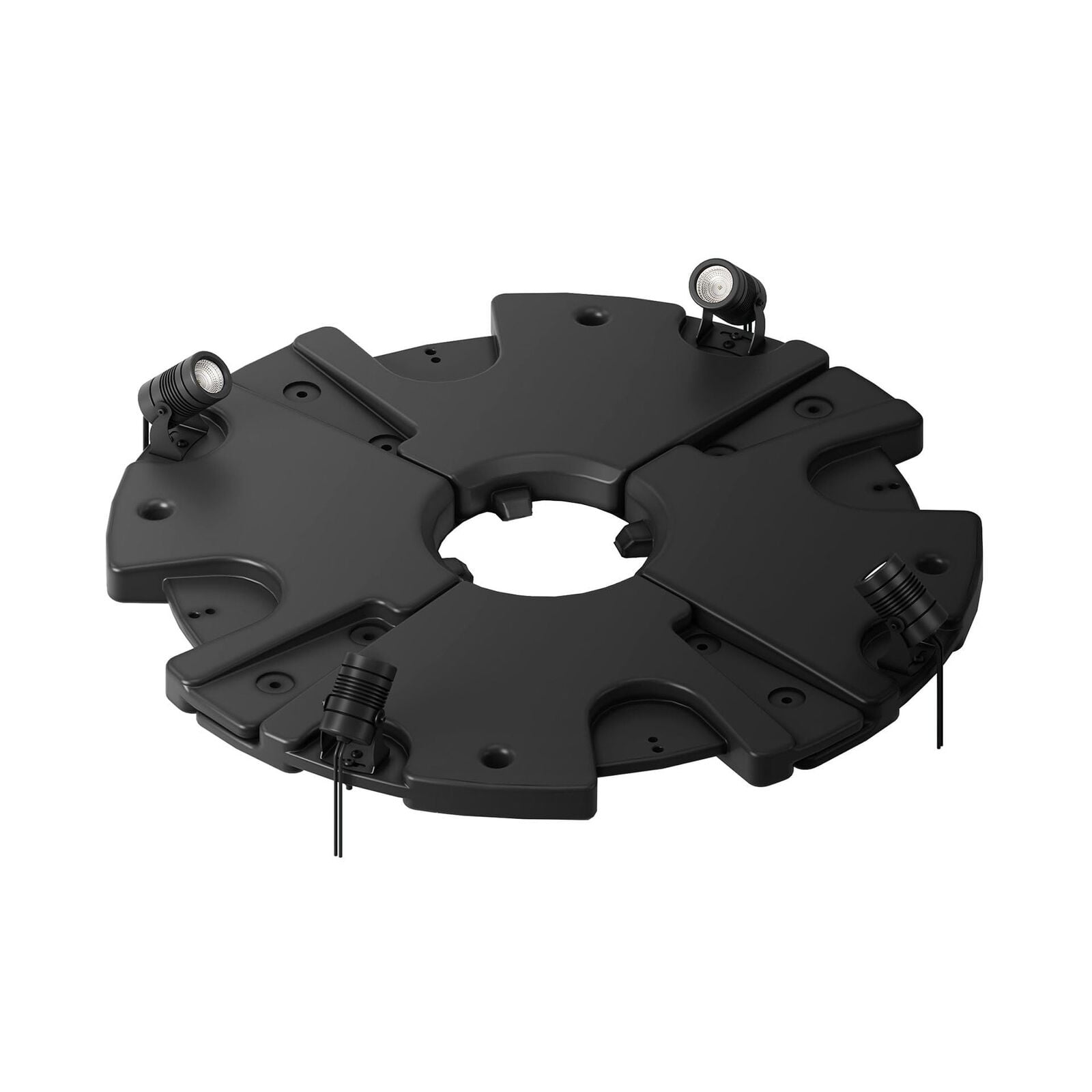 HQUA FSL01 120V AC LED RGB Color-Changing LED Fountain Light Sets, 4 ...