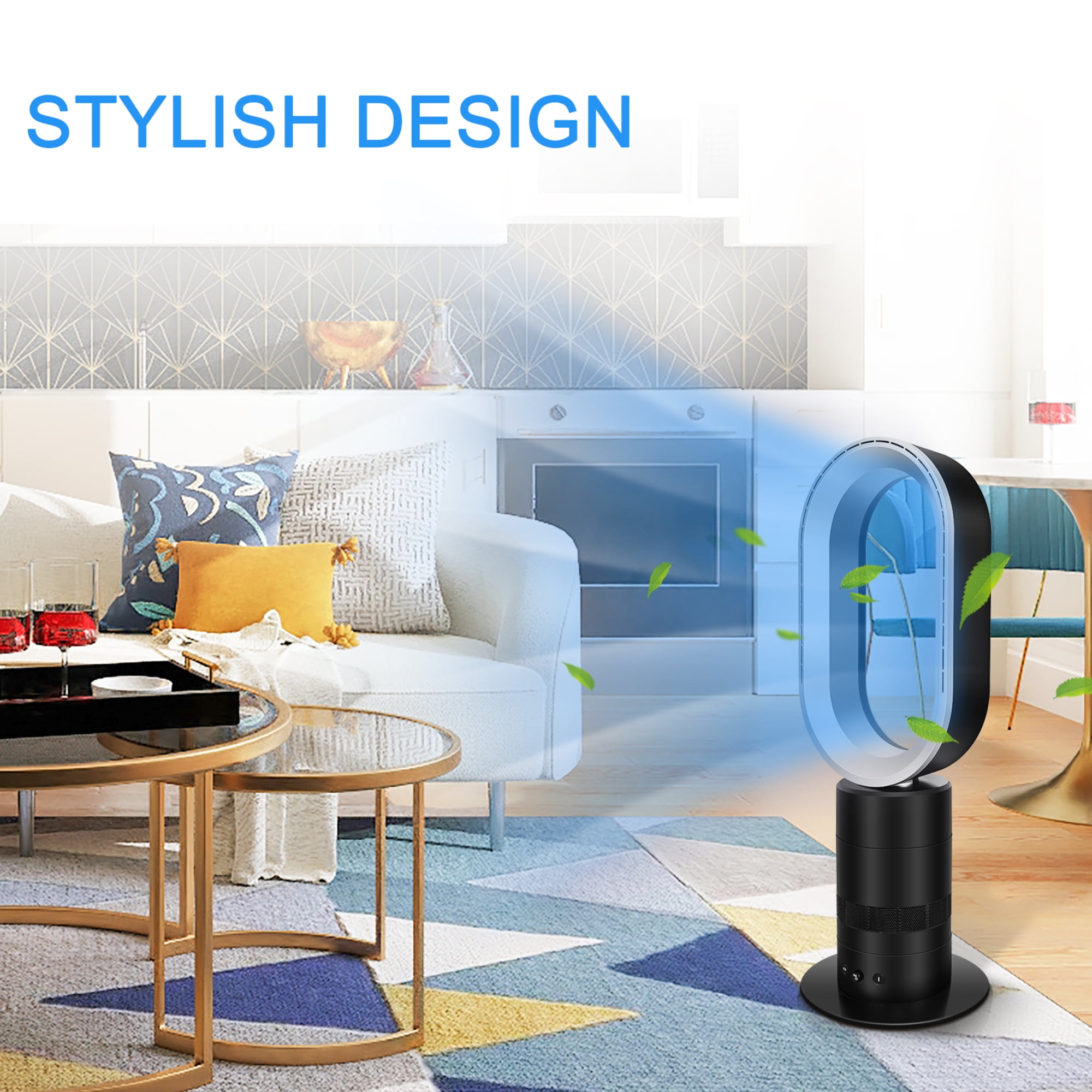 HQZX 26-Inch Portable Bladeless Fan, Heater and Cooling Combo with ...