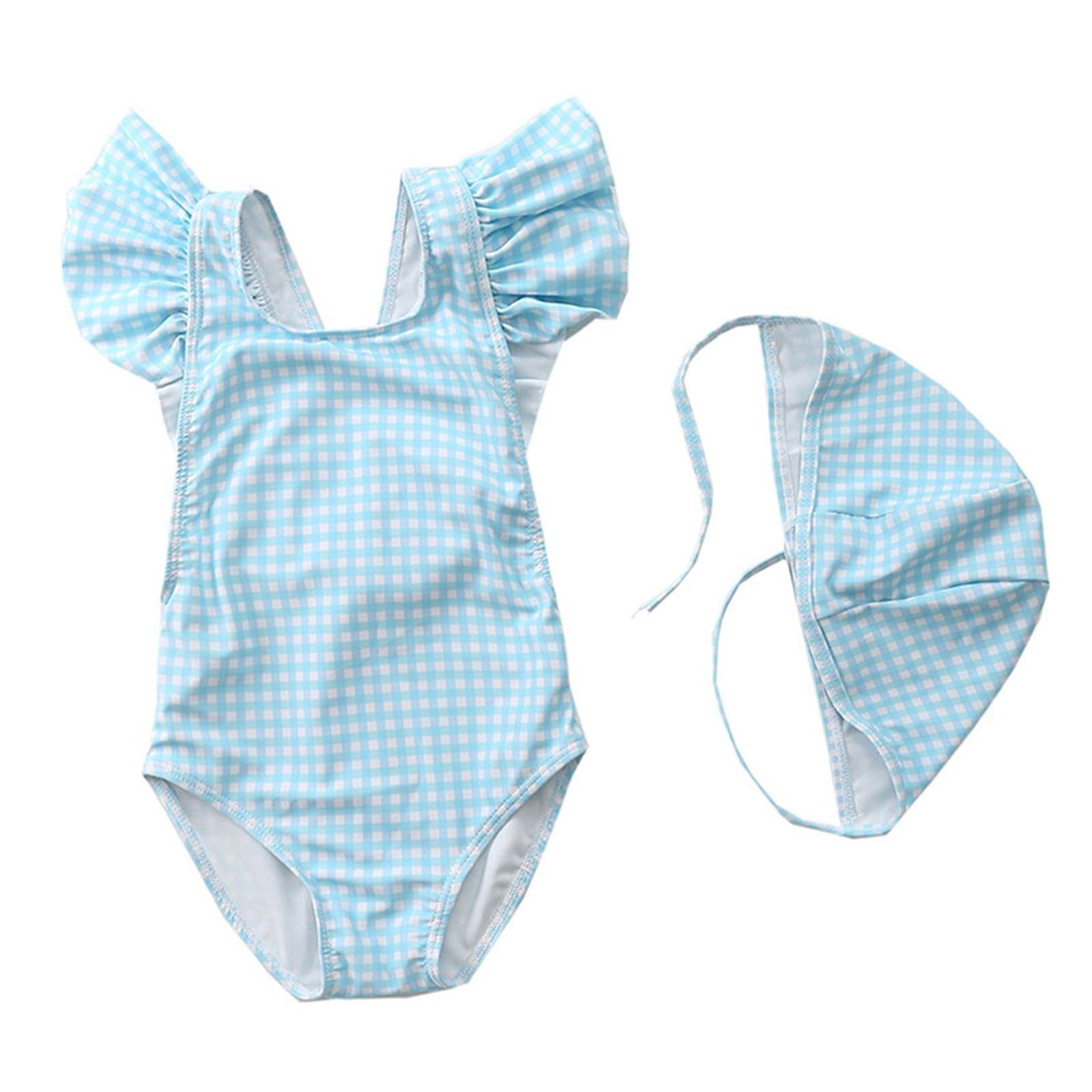 HQiJIAN Girls Swimsuits Toddler Bathing Suit Cute Swimwear Striped ...