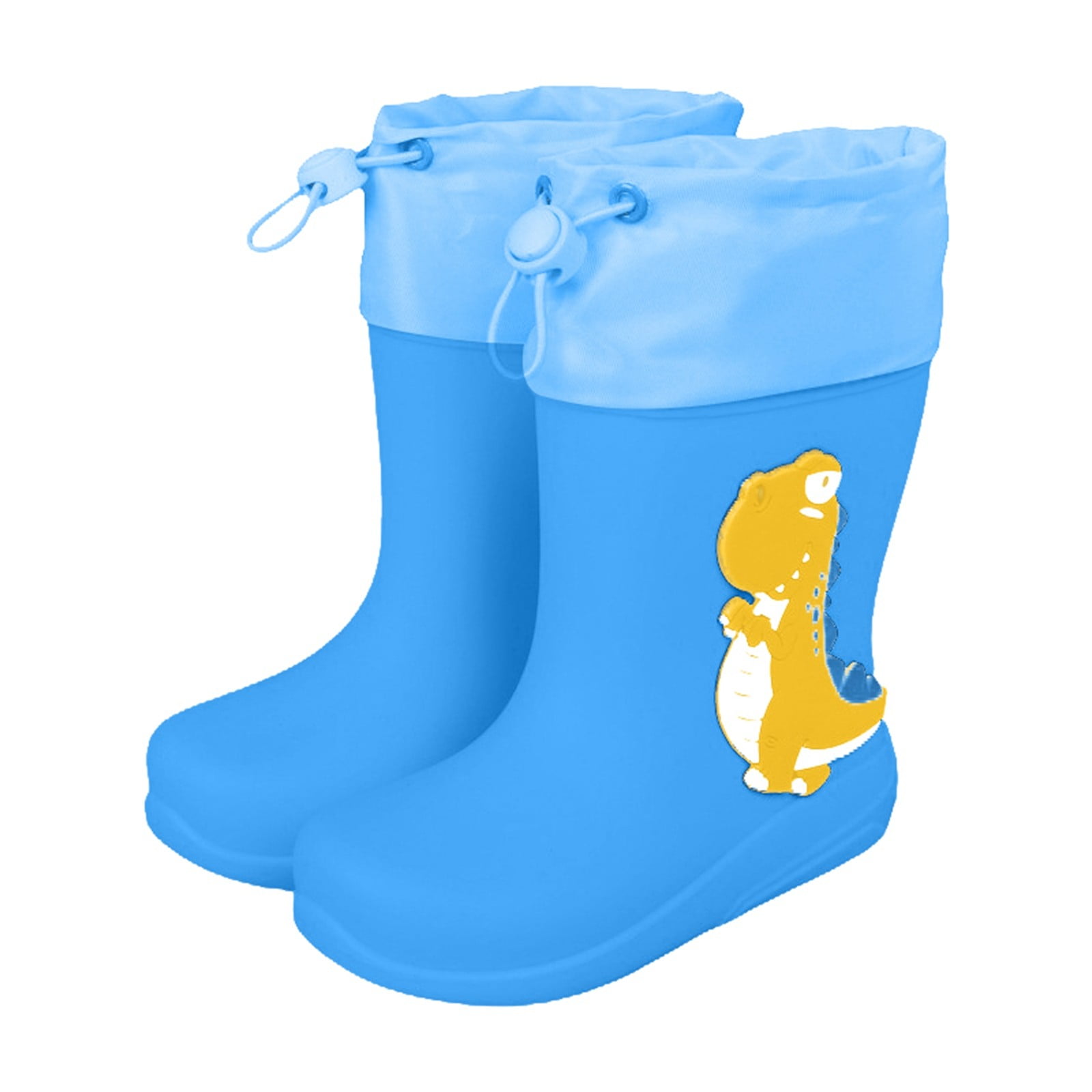 HQiJIAN Girls Winter Boots Girls Rain Boots Mid Calf Dinosaur Design ...