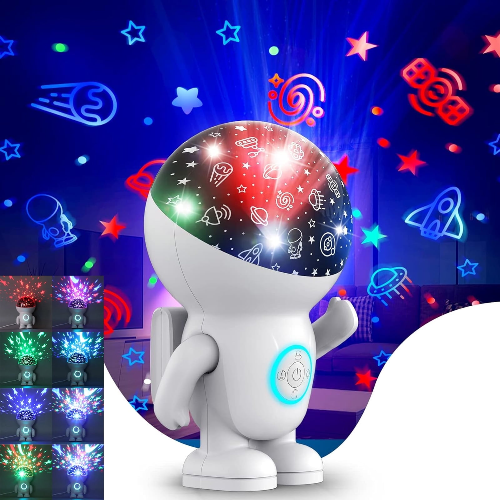 HQinX Star Projector, Astronaut Galaxy Projector, Kids Night Light ...