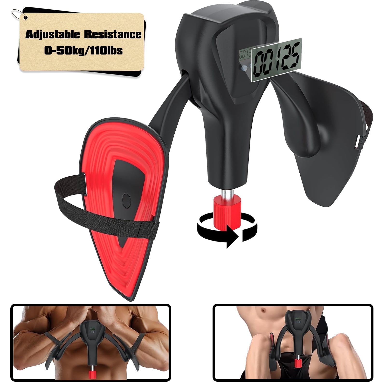 HQinX Thigh Master,Hip Trainer,0-50kg/110lbs Adjustable Resistance ...