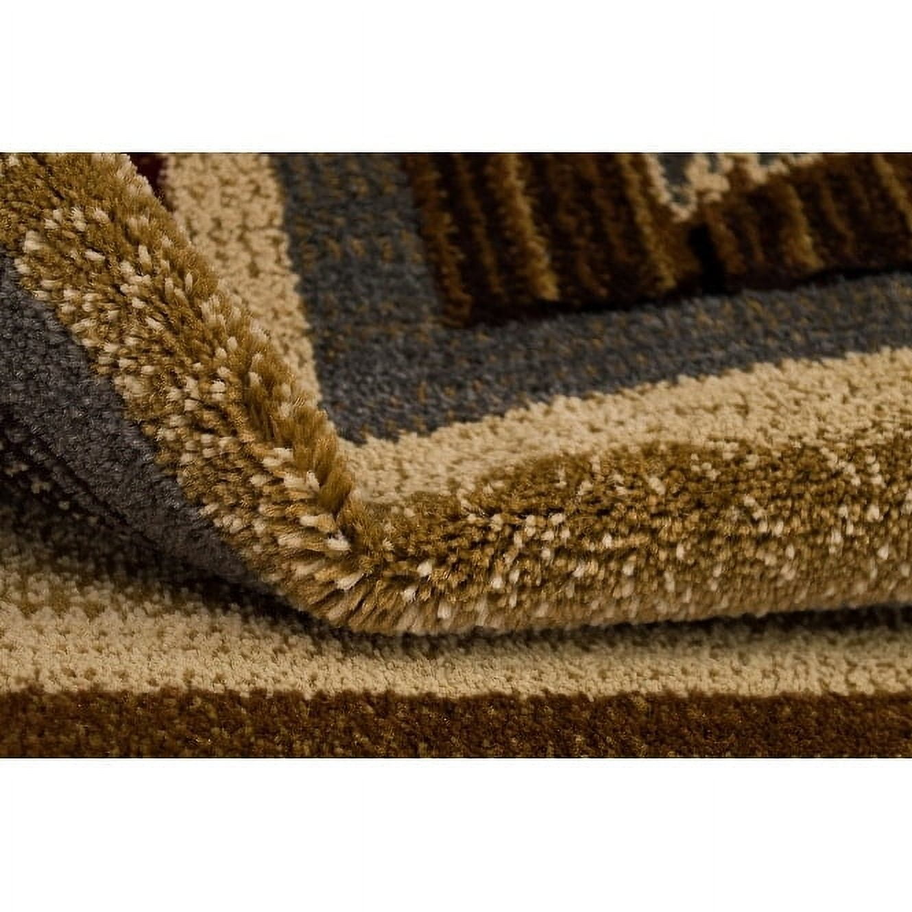 HR Cabin Rug Modern Geometric Design Cabin Rug Abstract Beige / Multi ...