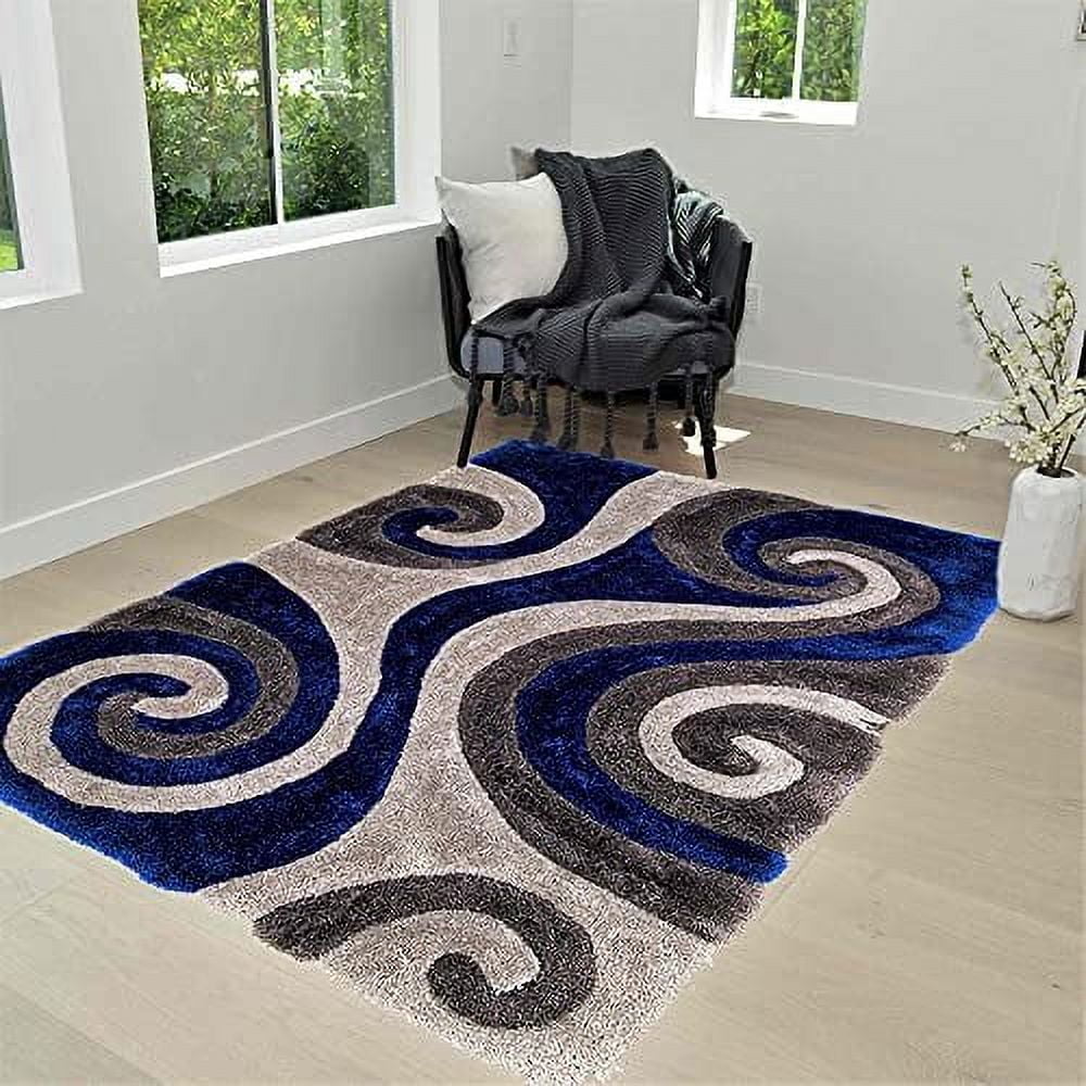 Free Shipping! HR HANDCRAFT RUGS, Electric shag Rug 5X7 for Living Room ...