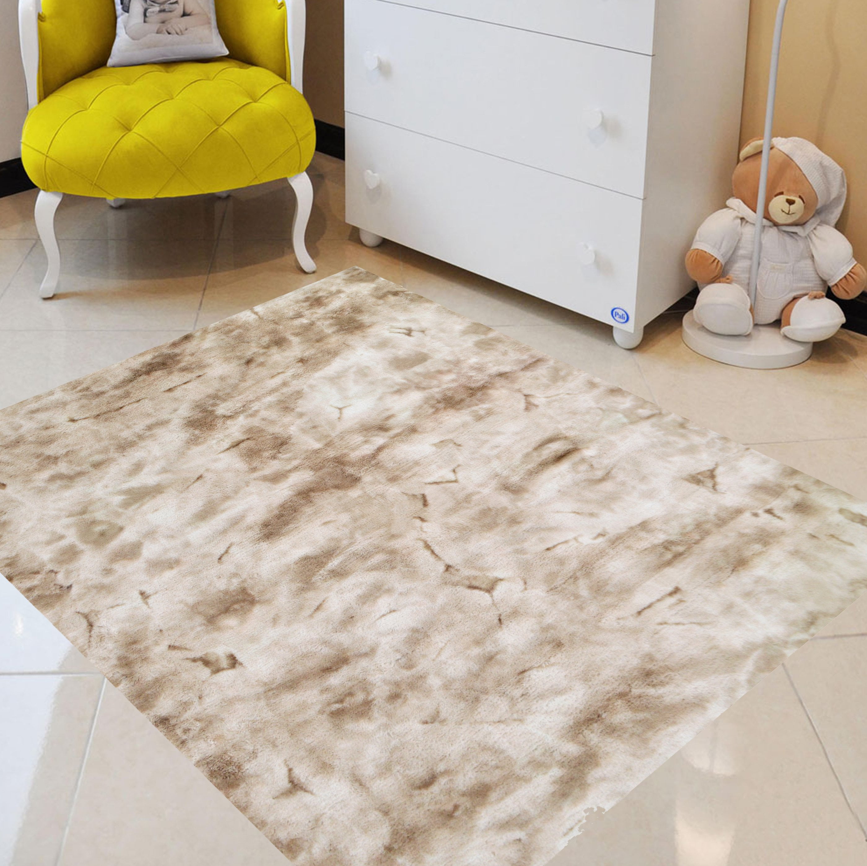 HR HANDCRAFT RUGS, Fur Faux Rug for Living Room Kids Room Nursery Room ...