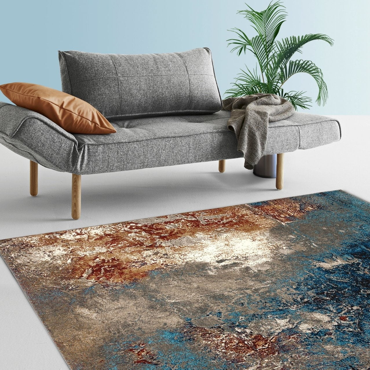 HR HANDCRAFT RUGS 8' x 10' Abstract Galaxy Design Area Rug, Non ...