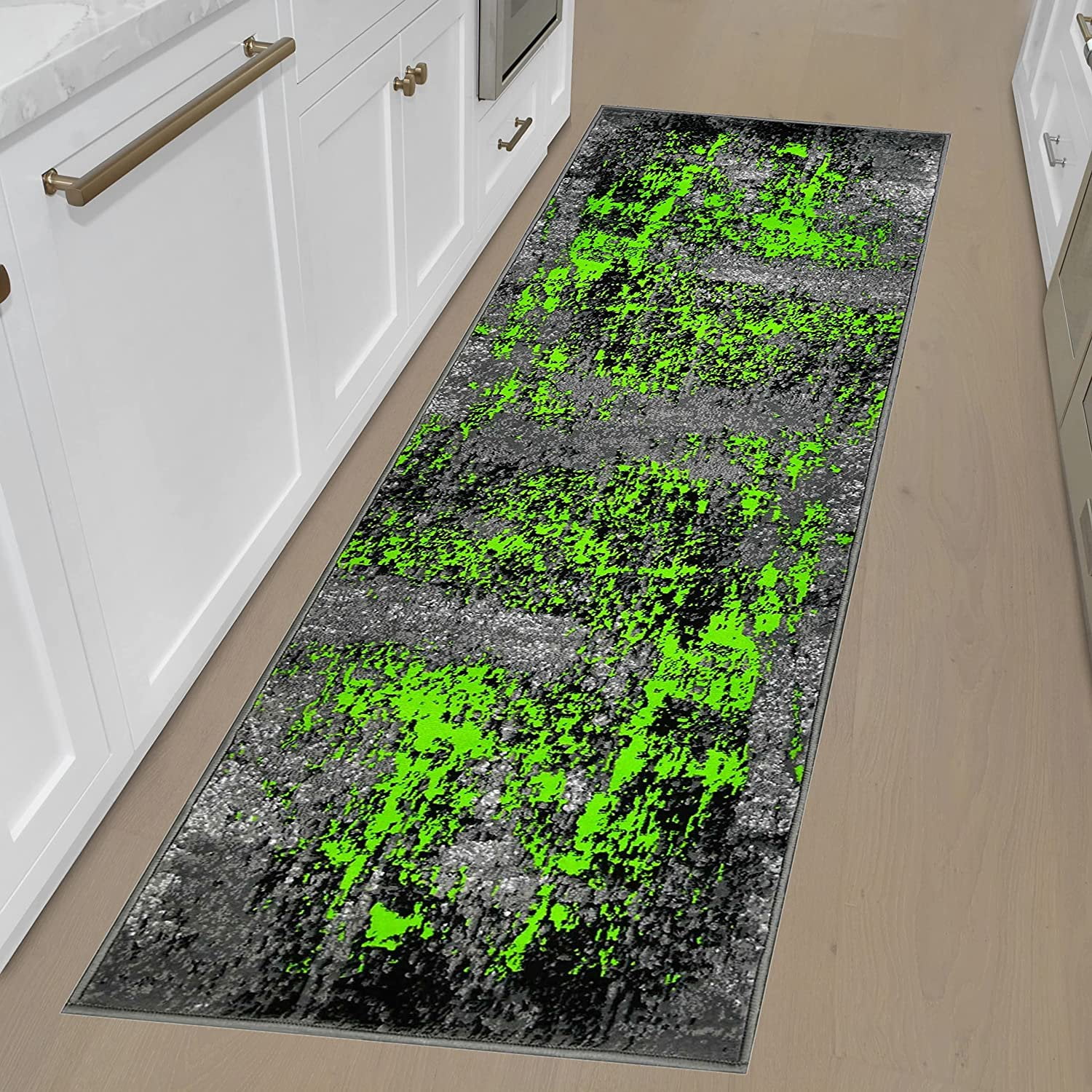 HR HANDCRAFT RUGS HR Modern Contemporary Abstract Area Rug Electric ...