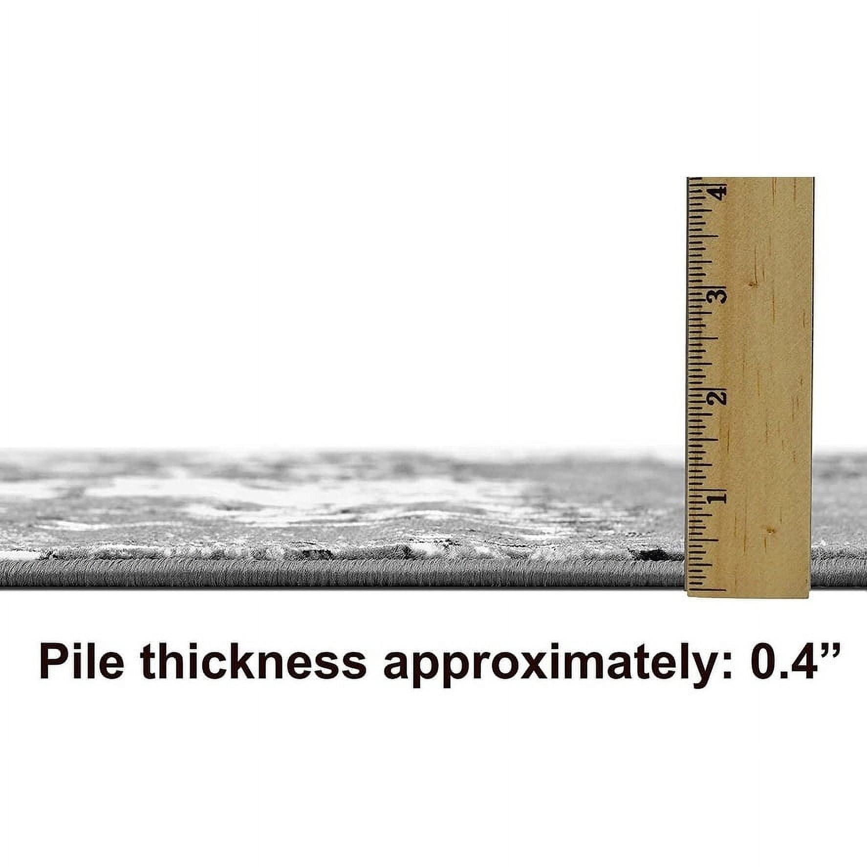 HR HANDCRAFT RUGS HR Modern Contemporary Abstract Area Rug Gray - 7'8 ...