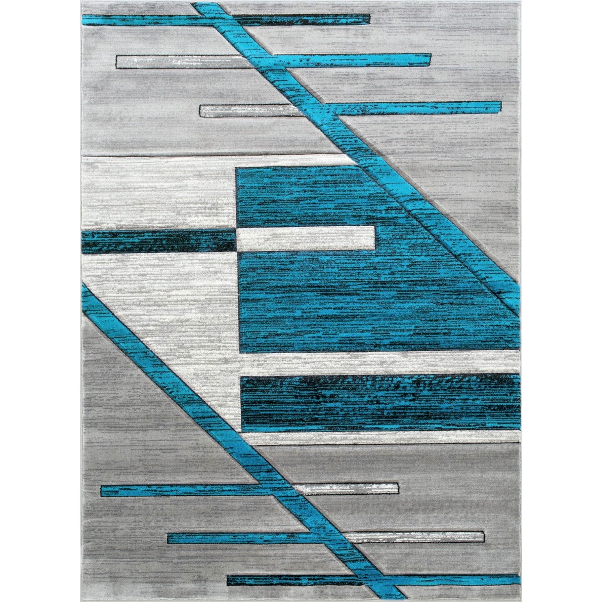 HR HANDCRAFT RUGS HR Monochromatic/Linear Design Contemporary Hand ...