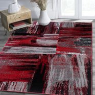 HR HANDCRAFT RUGS HR Purple Grey, Silver, Black, Abstract Contemporary ...