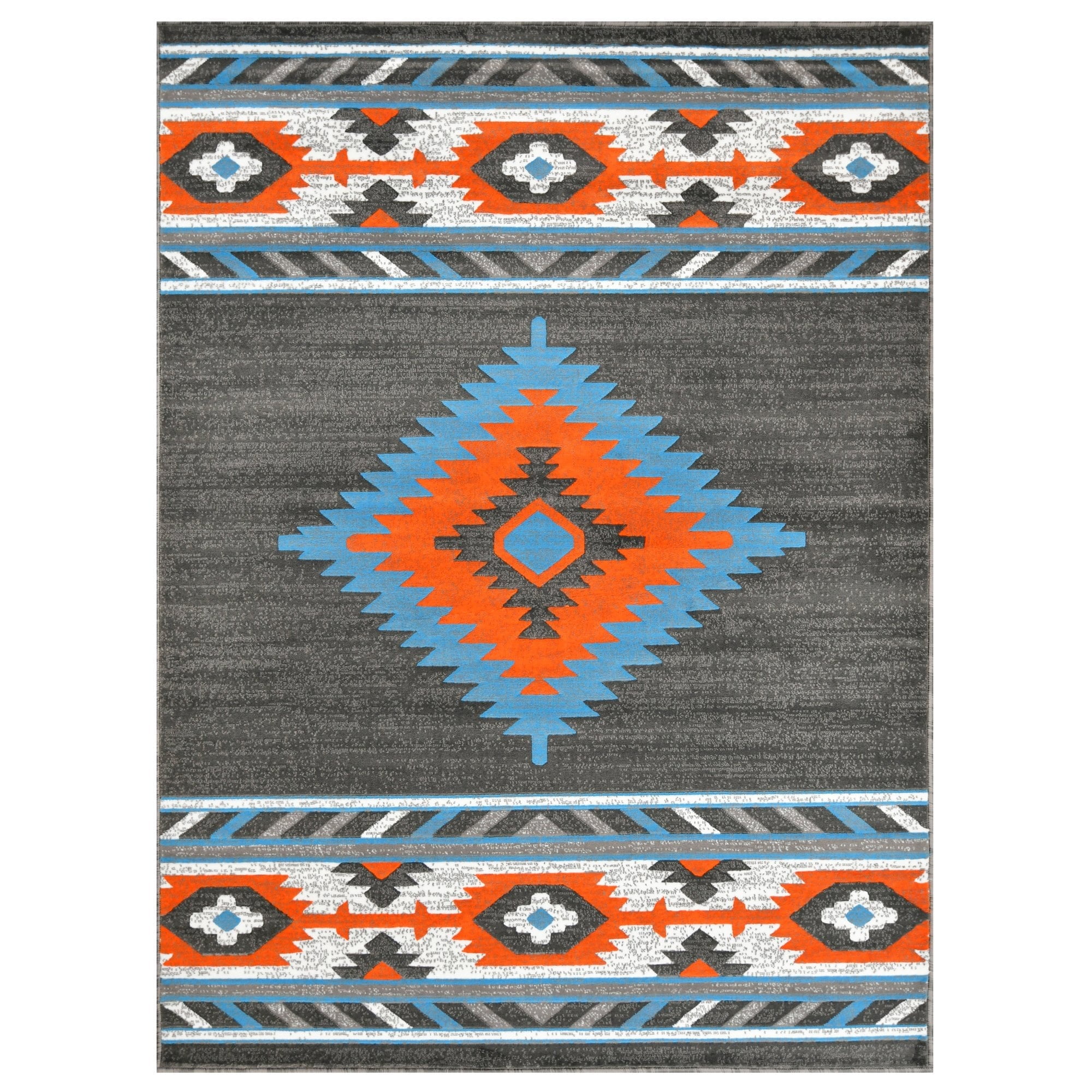 HR HANDCRAFT RUGS Southwestern Tribal Medallion Carpet for Living Room ...