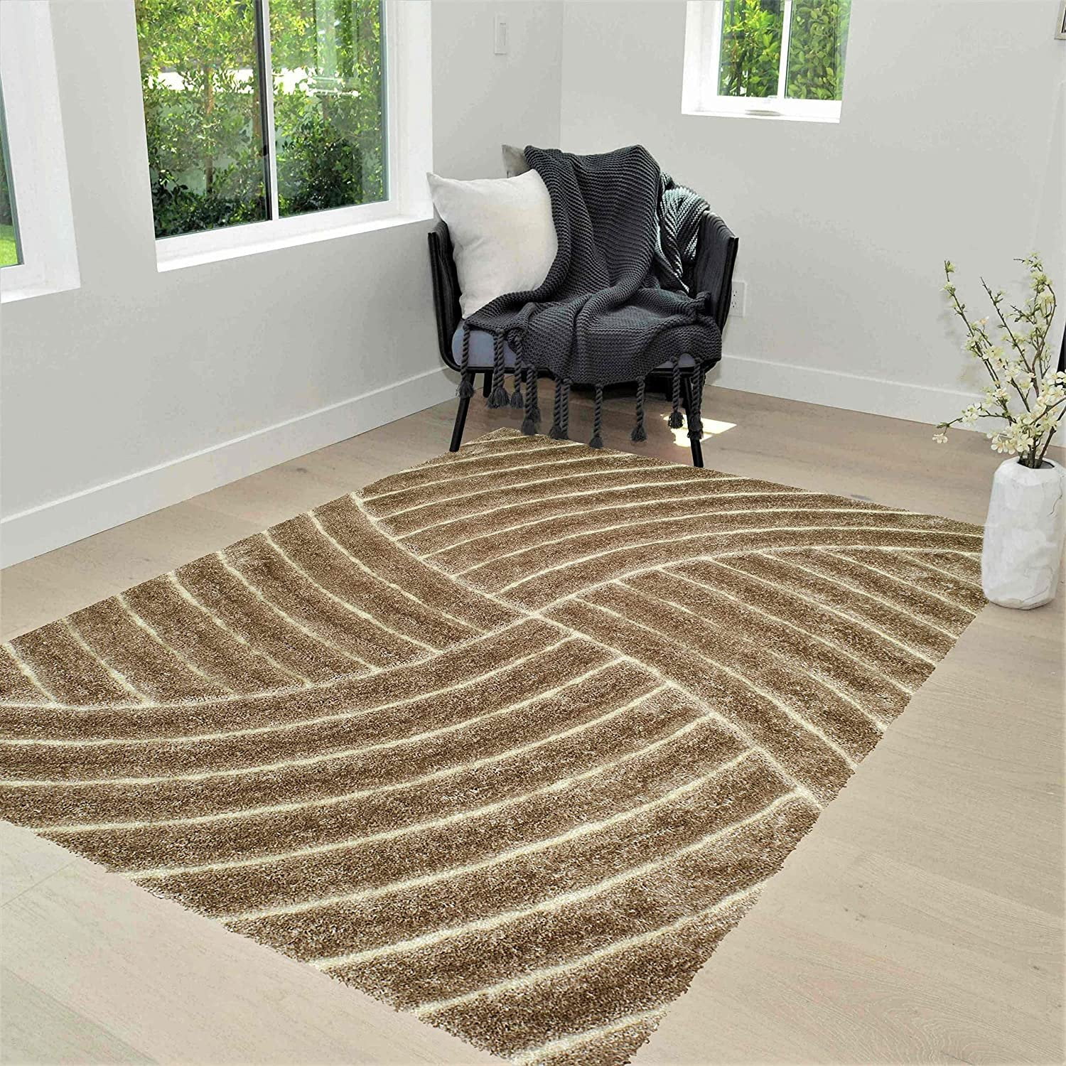 HR HANDCRAFT RUGS, shag Rug 8x10 for Living Room Decor 2021 Rug Trends ...