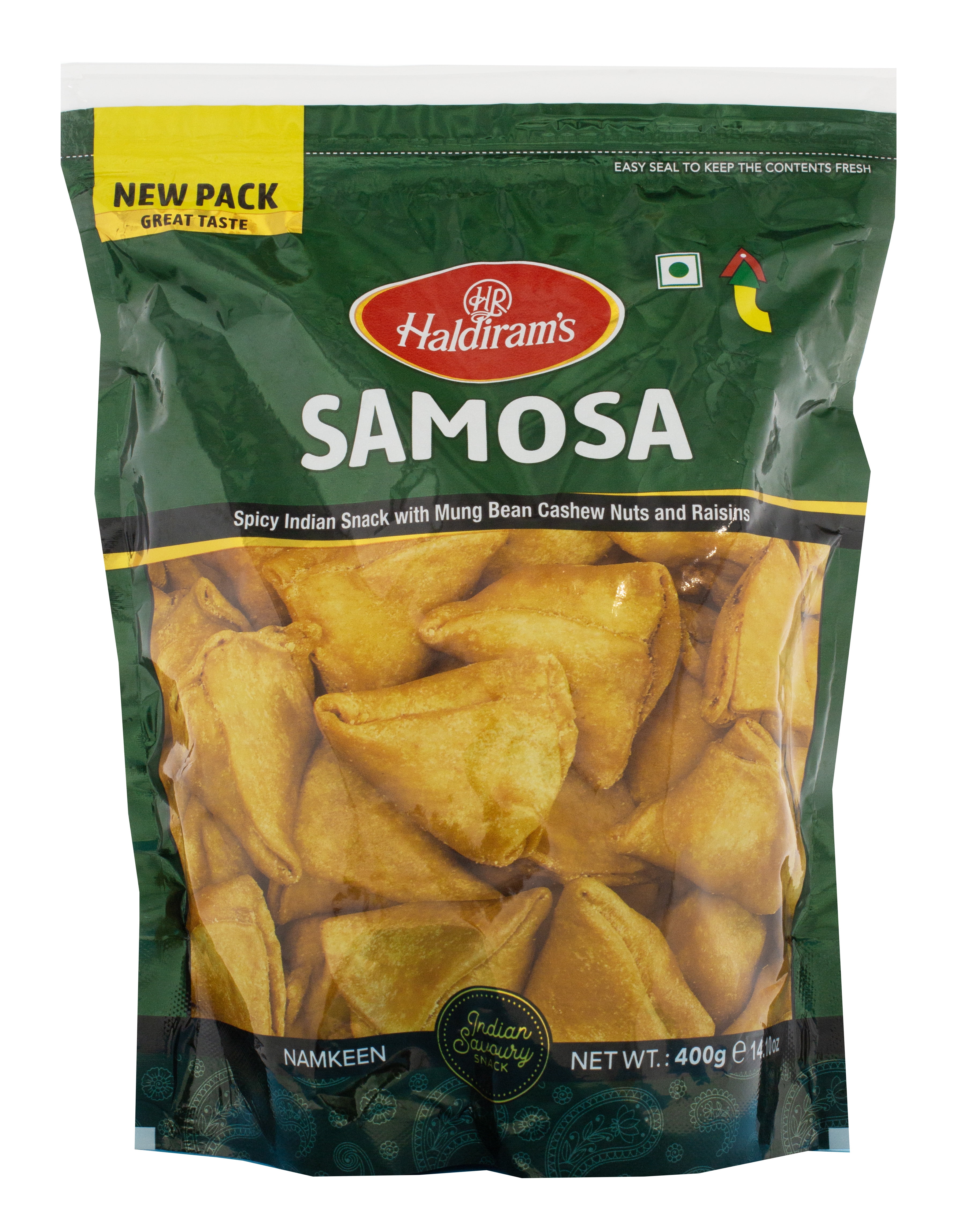 Haldiram's Spicy Indian Samosa Snack - Traditional Asian Food, 14.10oz ...