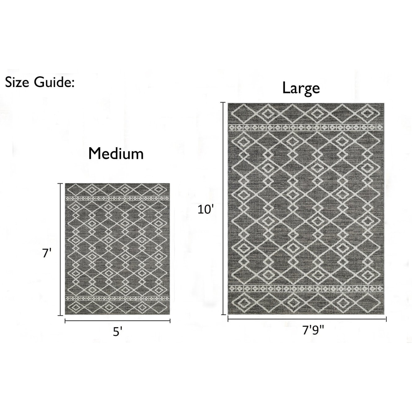 Handcraft Rugs HR Indoor/Outdoor Rugs Striped Pattern Gray Outdoor ...