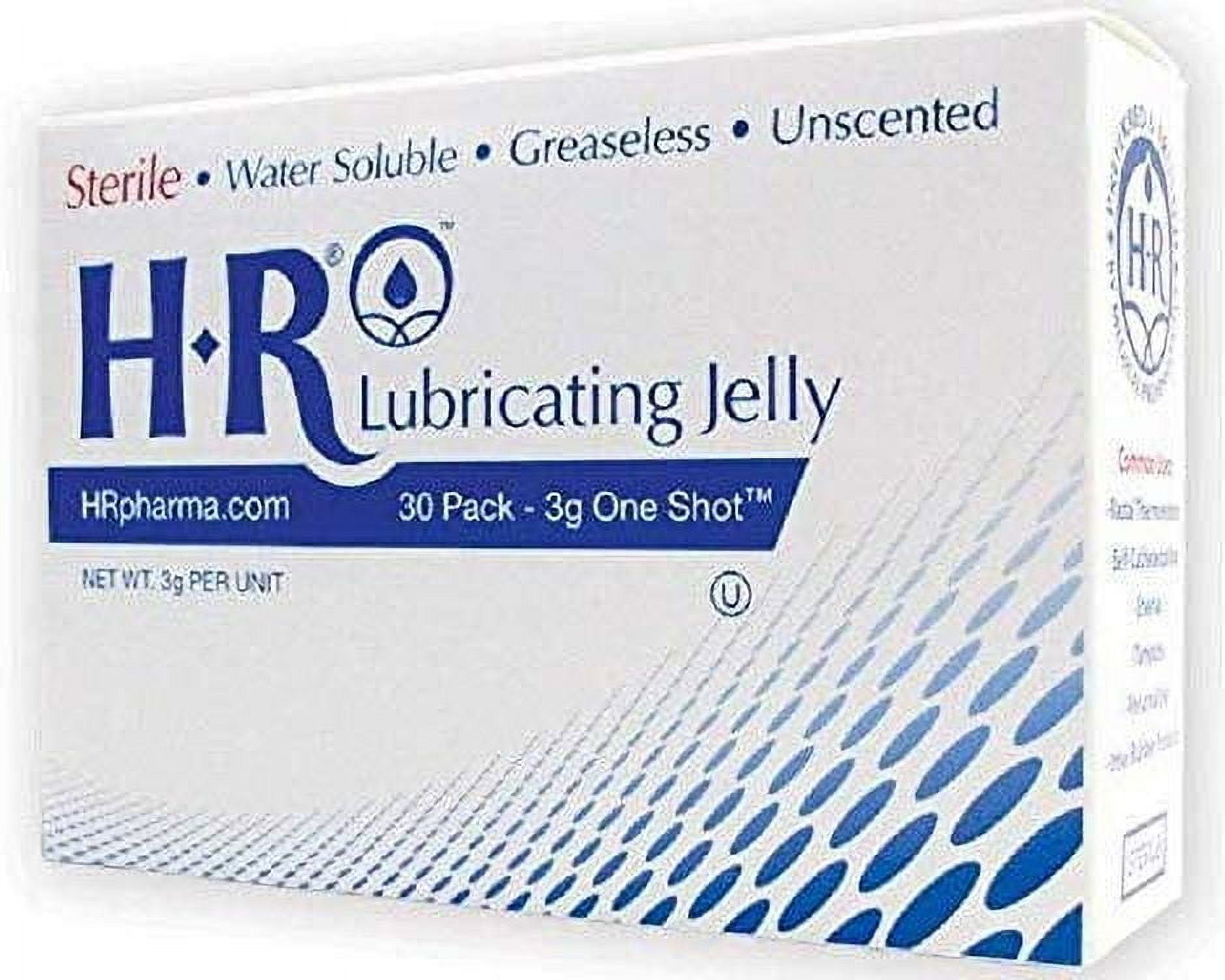 HR Medical-Grade Sterile Lubricating Jelly-3g Oneshot CarePac (30 ...
