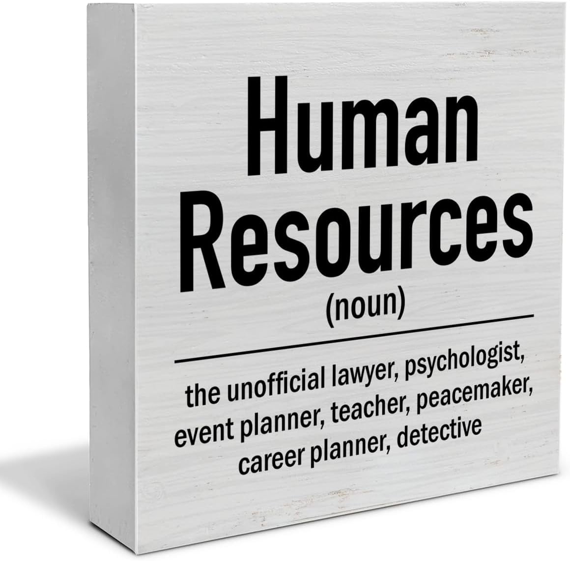 HR Office Decor Human Resources Definition Wooden Sign Home Office ...