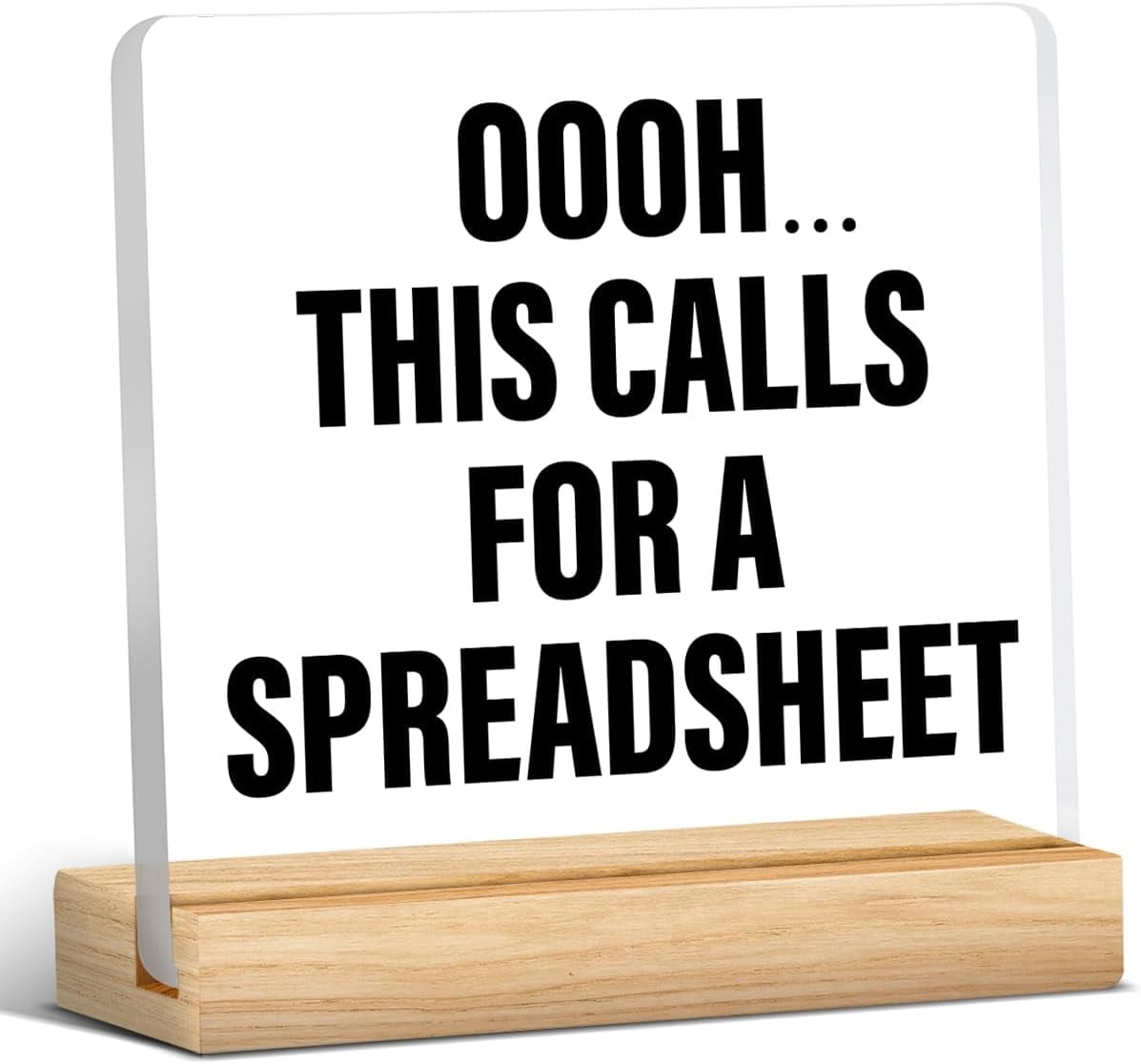 HR Office Decor This Calls for a Spreadsheet Clear Desk Decorative ...