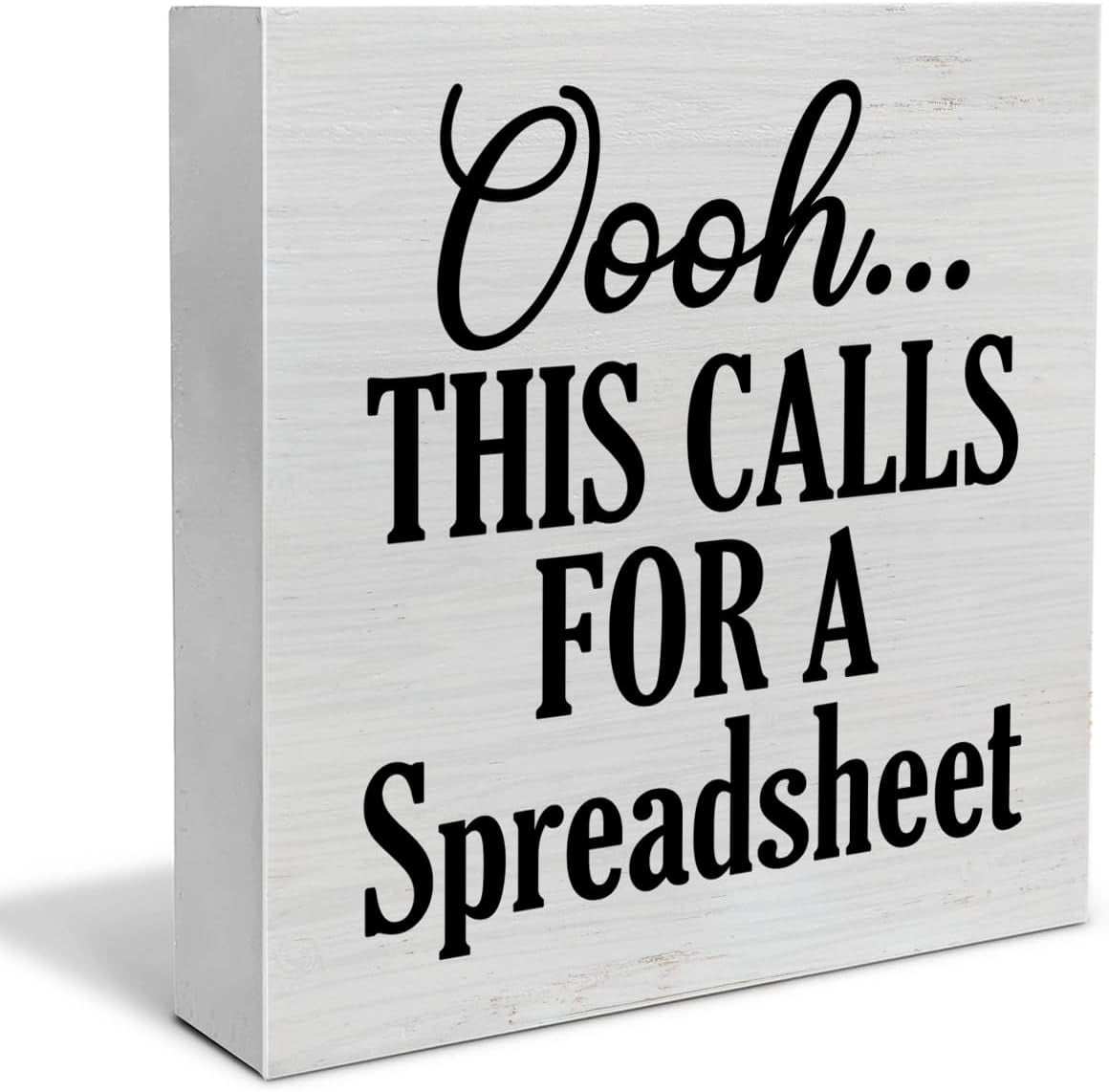 HR Office Decor This Calls for a Spreadsheet Wooden Sign Home Office ...