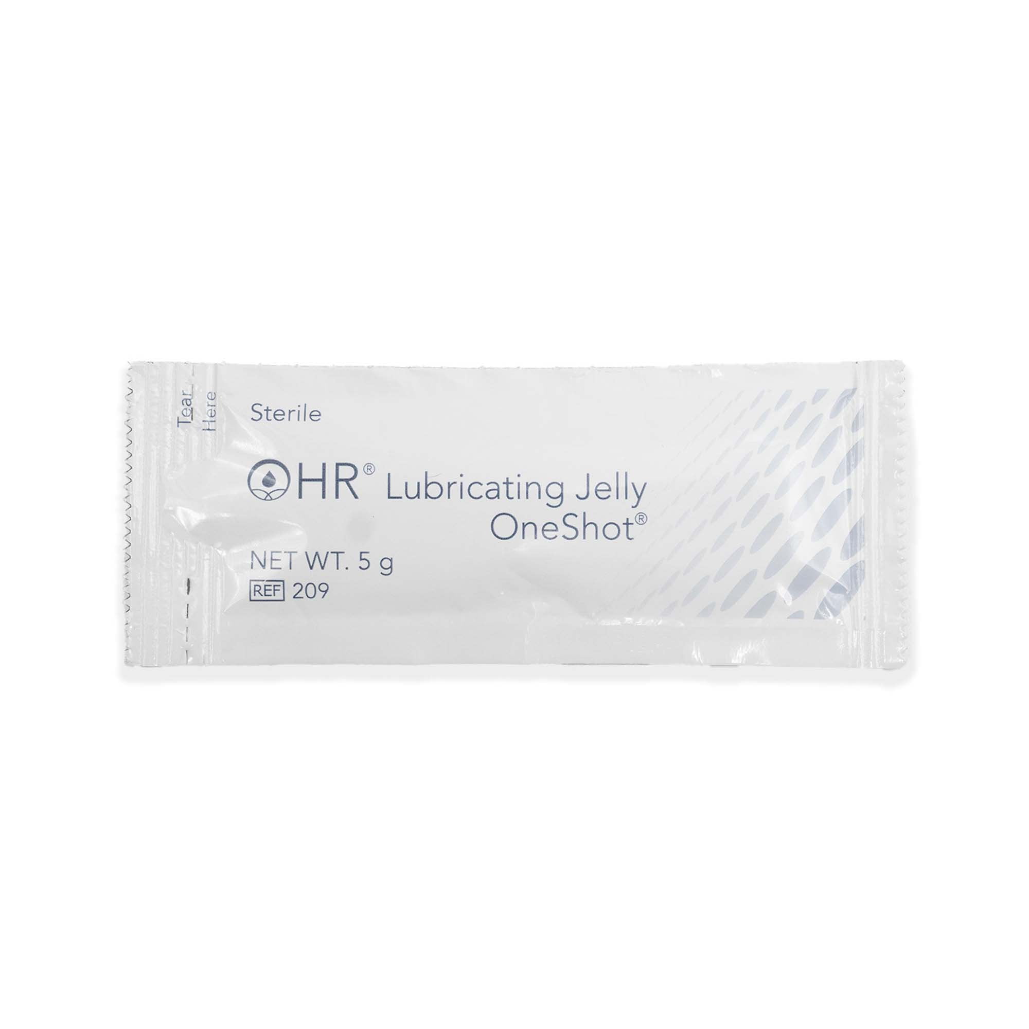 HR One Shot Lubricating Jelly Sterile 5 Gram Individual Packet 144 per ...