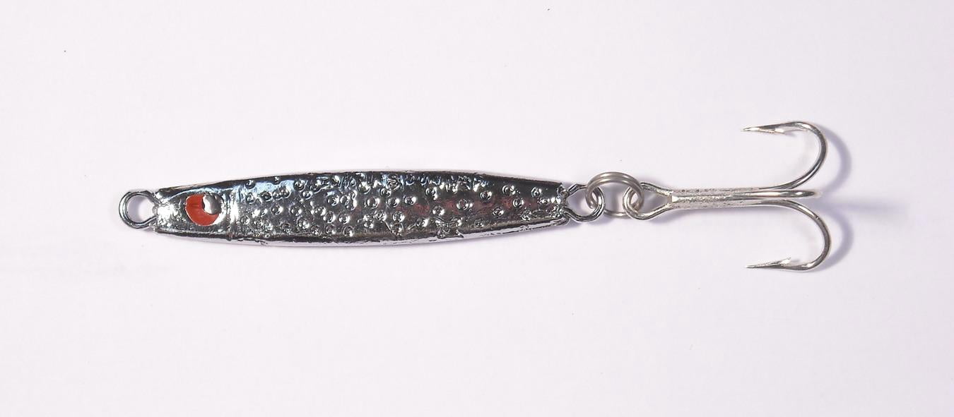 HR Tackle 1530CH Chrome Stingsilver Jig 2 1/4" 1/2 oz Size 2 Hook ...