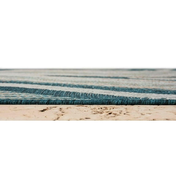 HR Waterproof Ocean Pattern Abstract Outdoor Rug - Stain and Fade ...