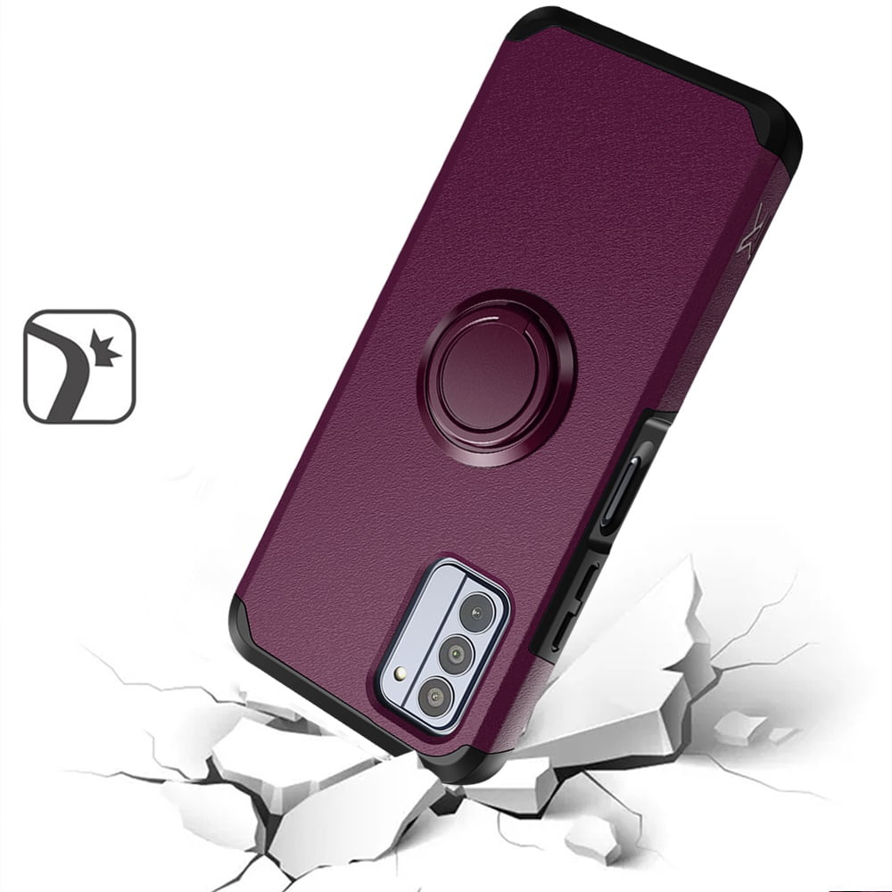 HR Wireless Back Cover Cell Phone Case with Ring Stand for Nokia C300 ...