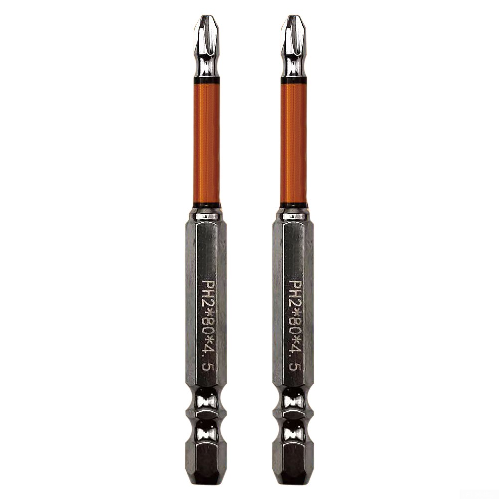 HRC62 Degree Magnetic Cross Screwdriver Bits PH2 multipurpose Impact ...