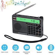 Free Shipping! 2023 Hot selling SIHUADON D-808 (Black) FM/SW/MW/LW SSB ...