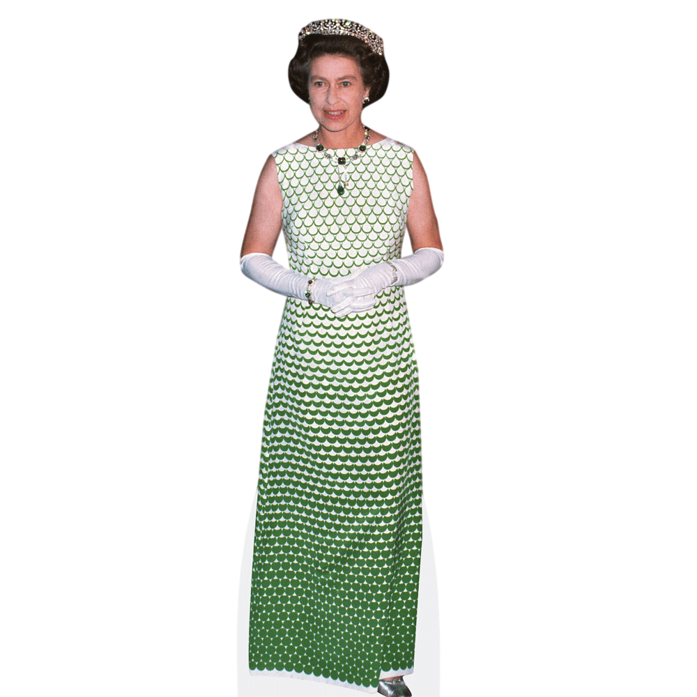 HRH The Queen (Long Dress) Mini Cardboard Cutout Standee - Walmart.com
