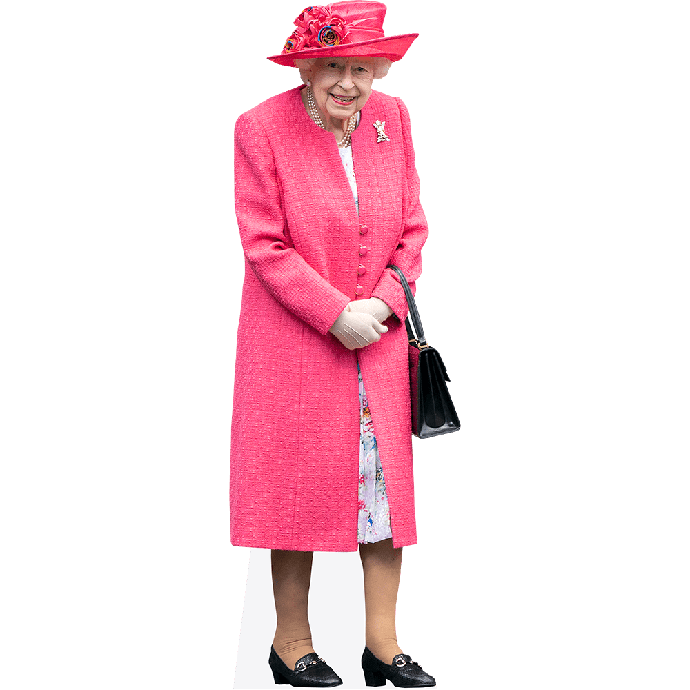 HRH The Queen (Pink) Mini Cardboard Cutout Standee - Walmart.com
