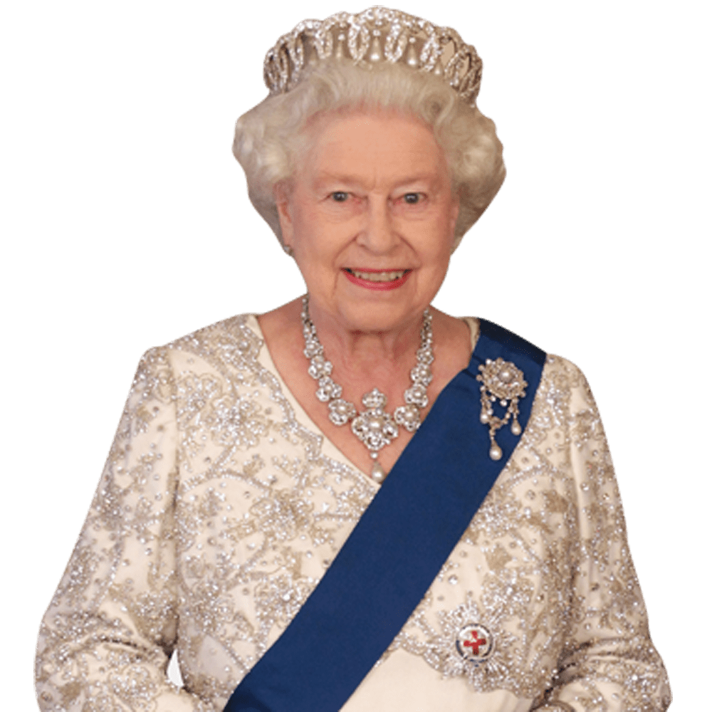 HRH The Queen (White Dress) Half Body Buddy Cutout - Walmart.com